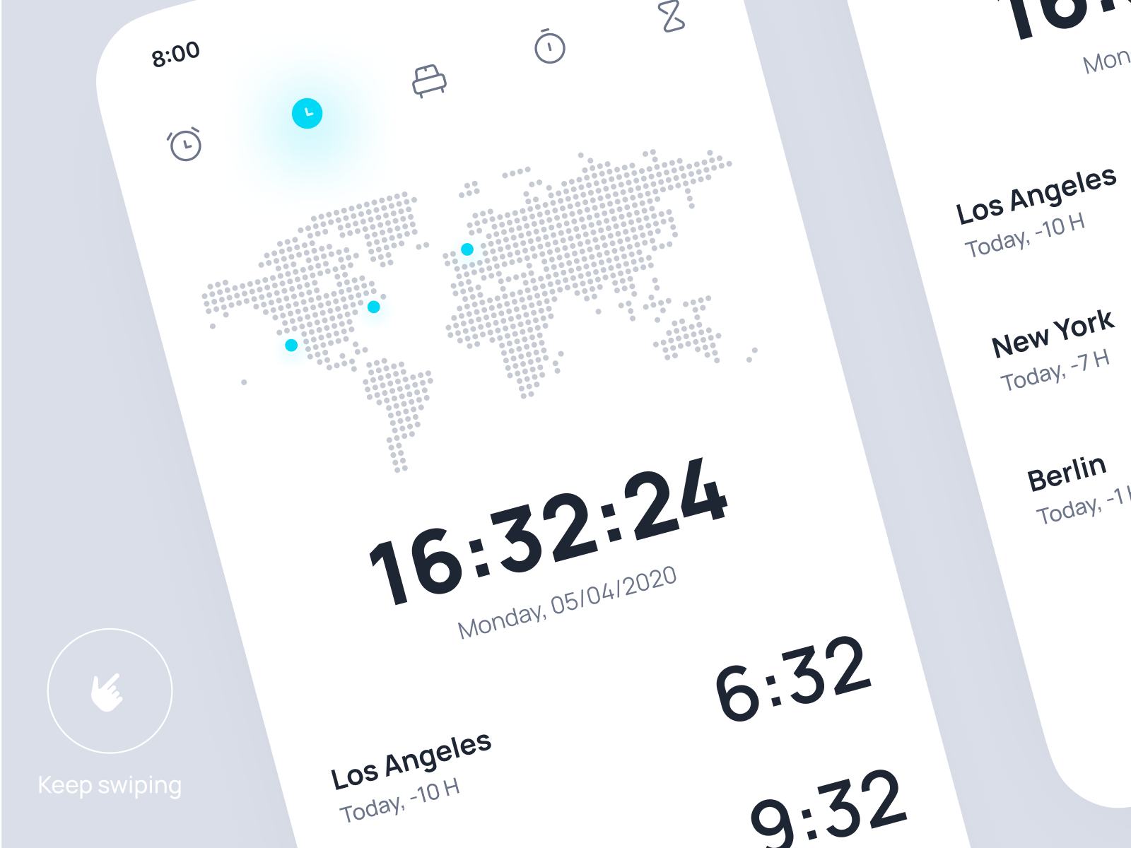 Mobile Clock App by Anton Lapko on Dribbble
