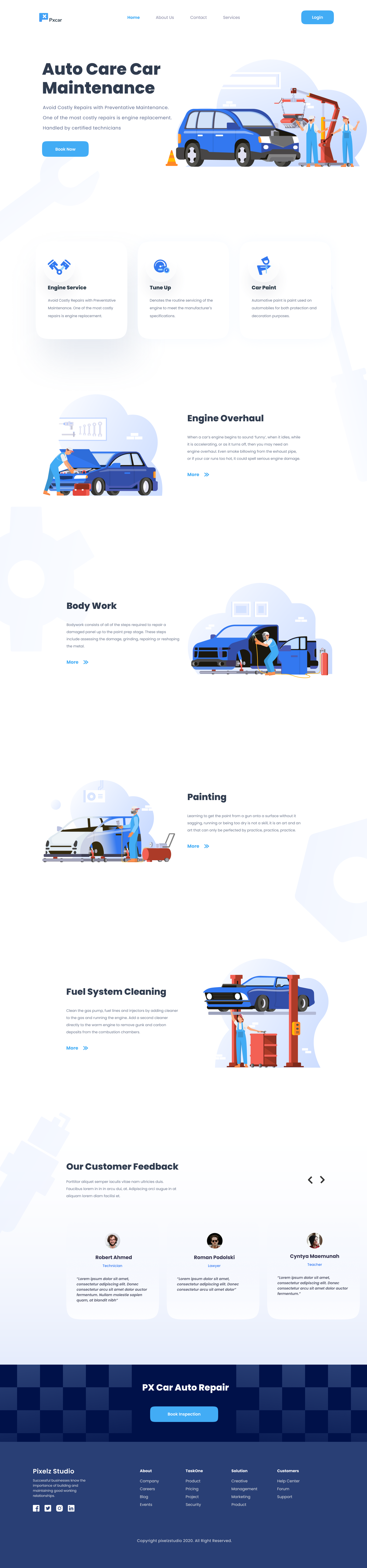 Auto Care Car Maintenance by Reiza Pahlevi for Pixelz on Dribbble