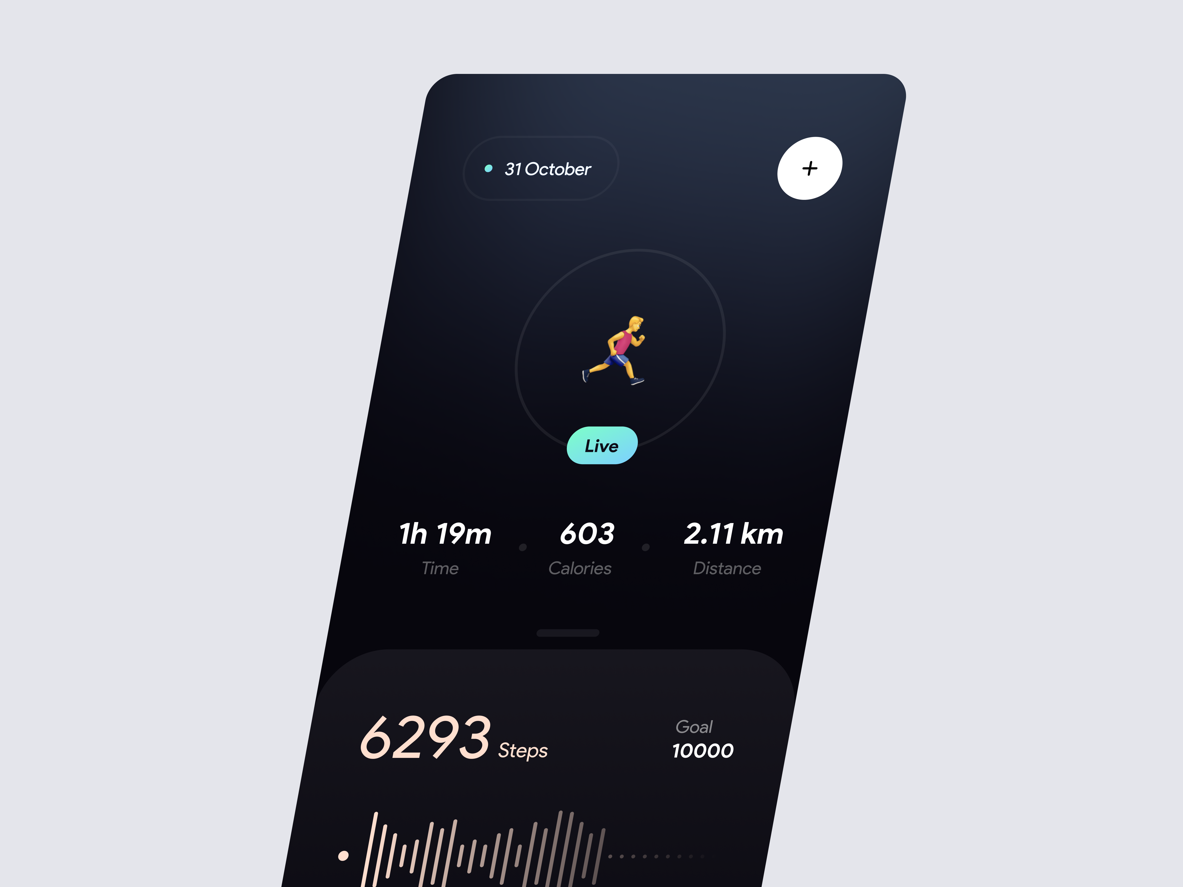 Step Tracker App Concept by MoRas on Dribbble