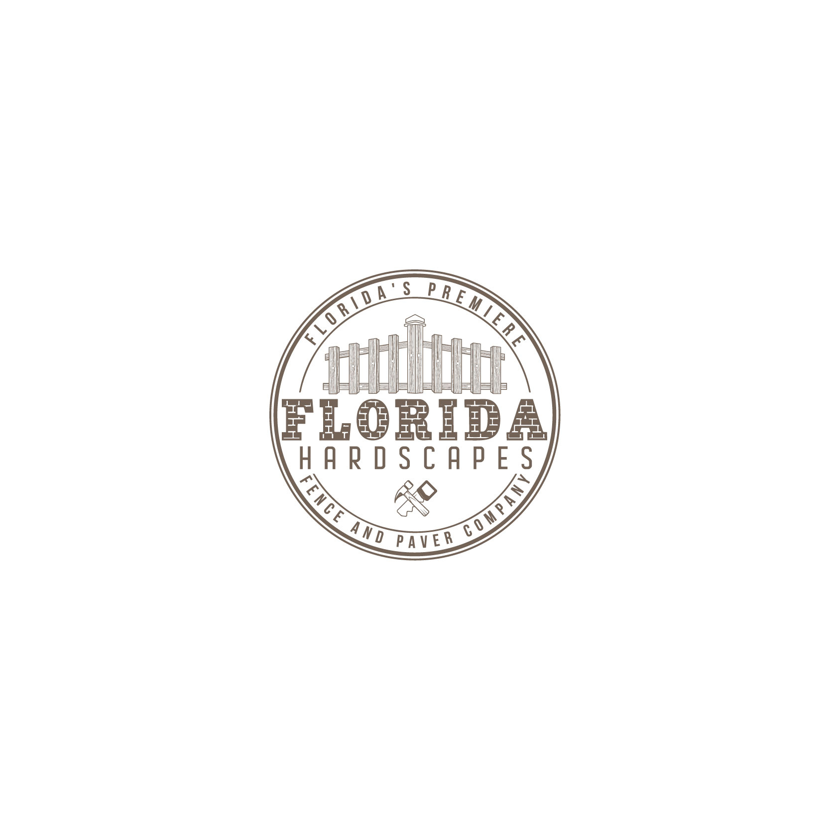 Florida hard scapes Logo | Construction Logo by innovatixhub on Dribbble