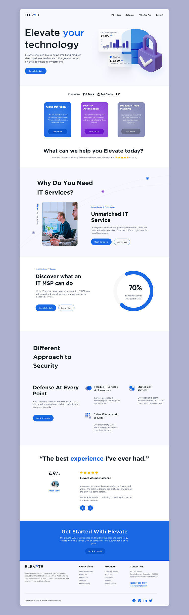 IT Company | Homepage design by Zarbaz Khan on Dribbble