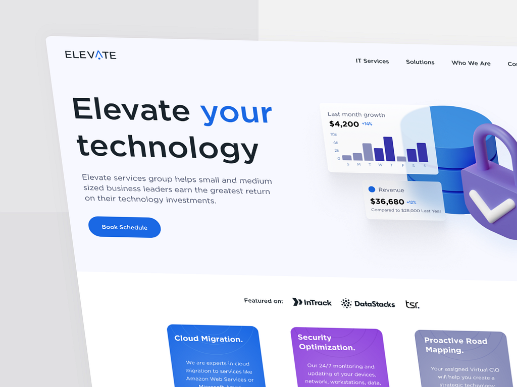 IT Company | Homepage design by Zarbaz Khan on Dribbble