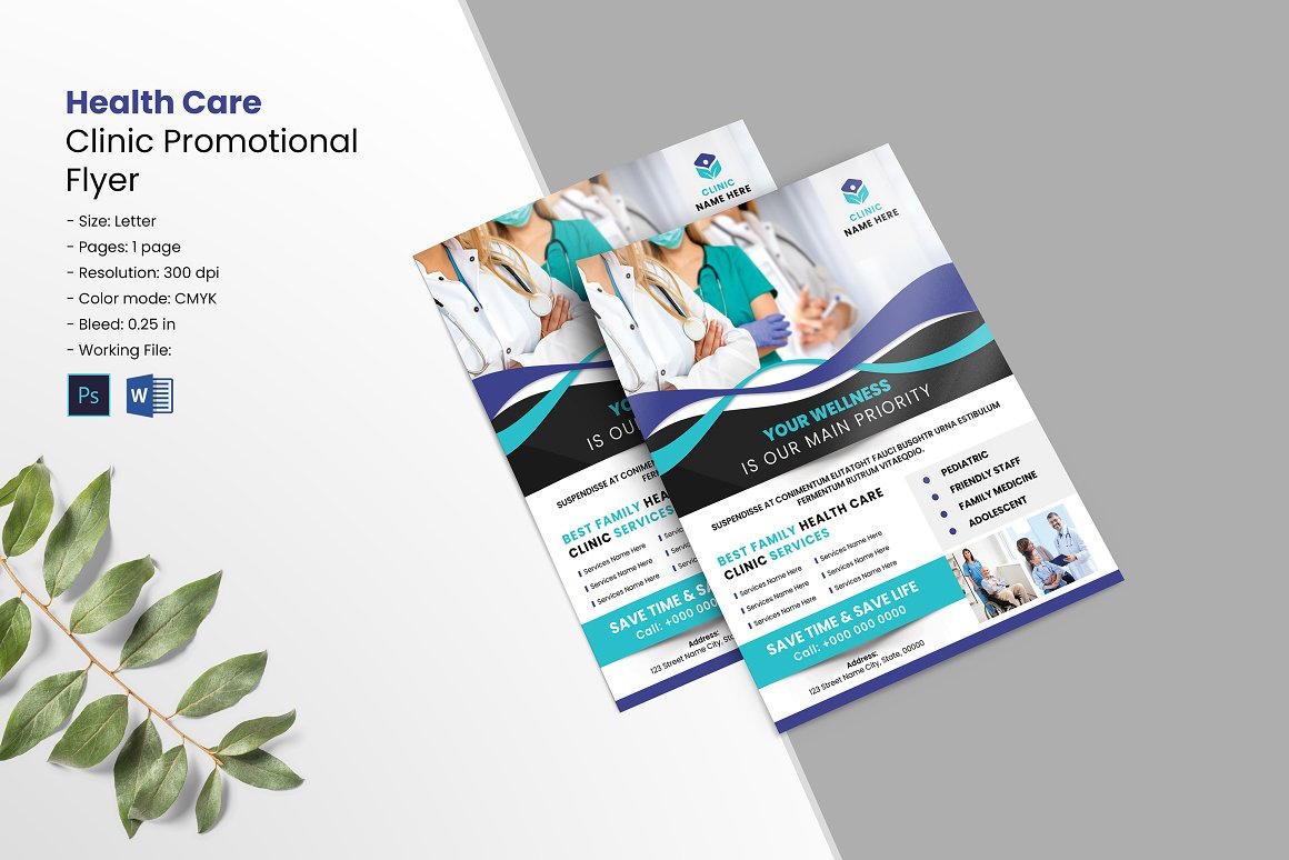 Medical Clinic Service Flyer by Mukhlasur Rahman on Dribbble