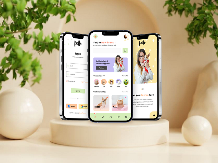 Mobile App - Pet Store App UI Kit by Ushina Rabab on Dribbble