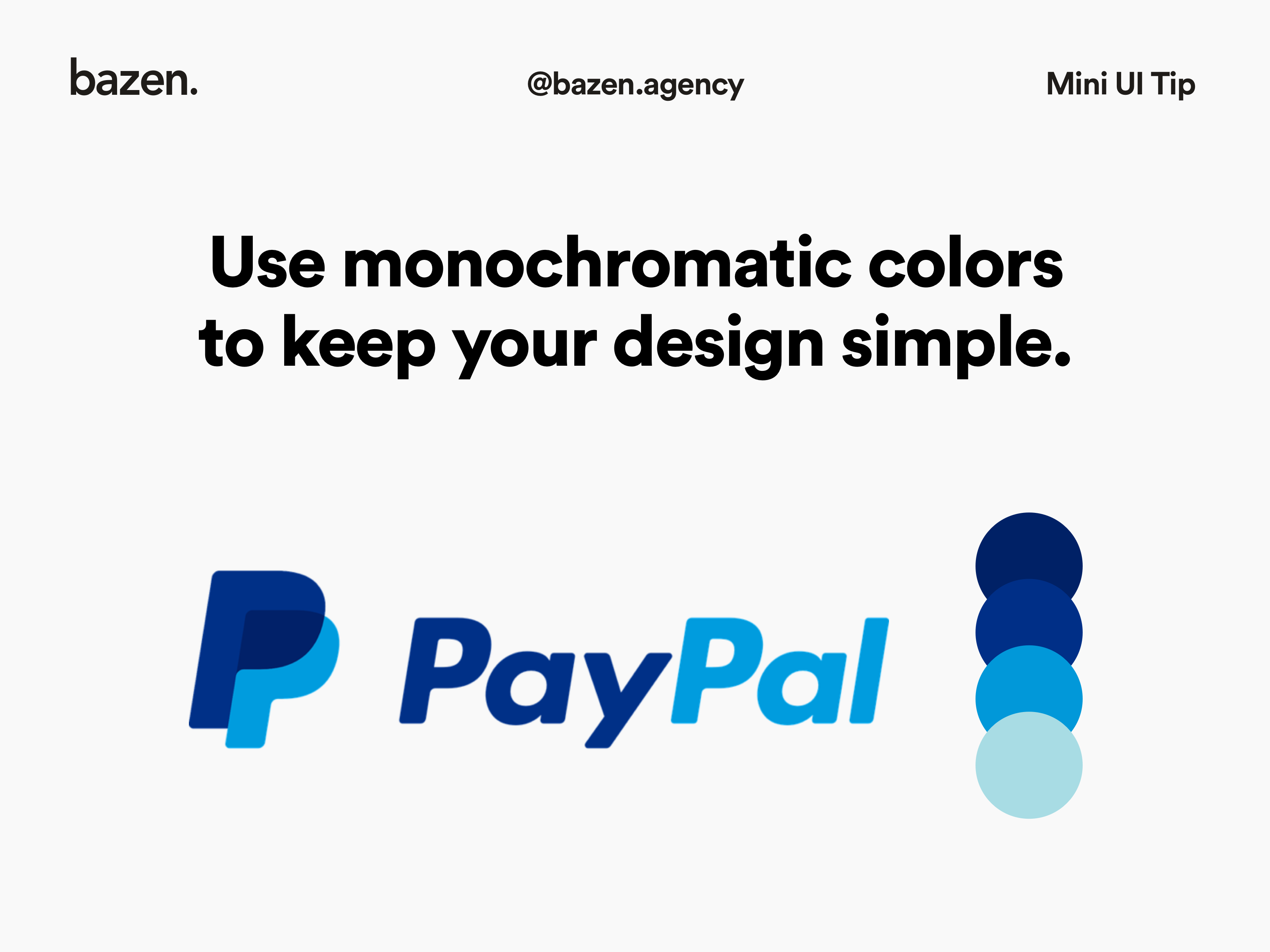 Mini UI Tips - Monochromatic logo by bazen.talks on Dribbble