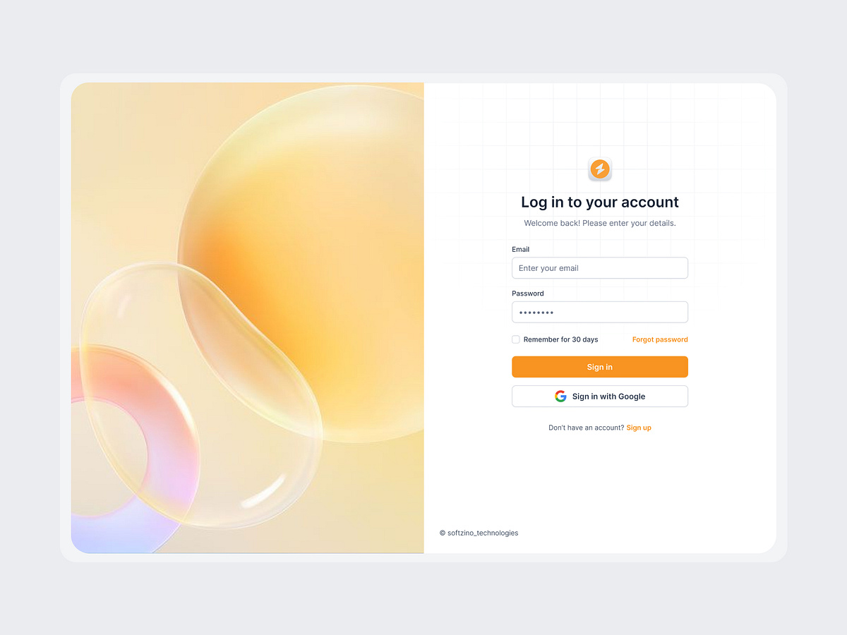 Dashboard Login Page by Shad Khan UI/UX on Dribbble