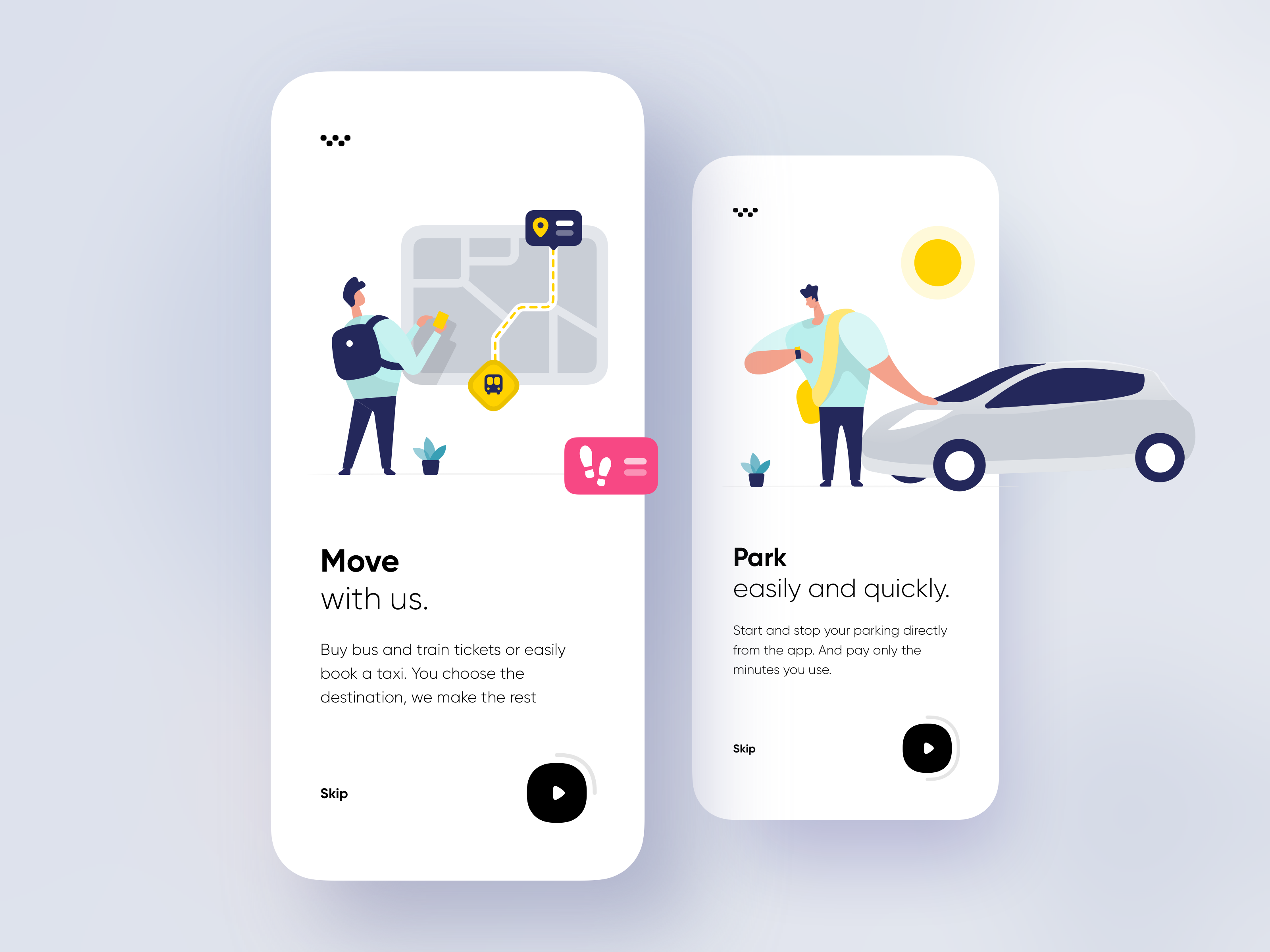 Multi-mobility app 🚕 by Beatrice Castaldo for Fireart Studio on Dribbble