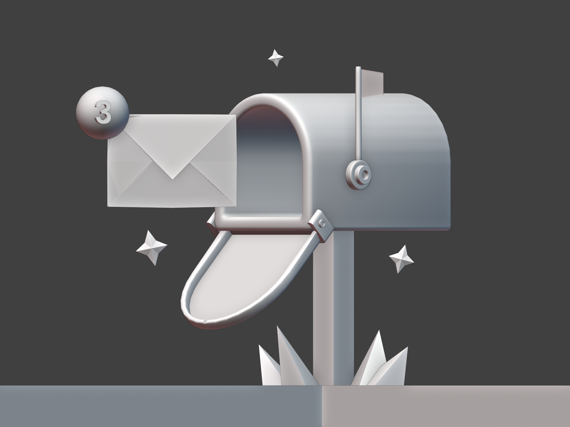 3D Mail Box - "You've got 3 Unread Emails" by M Wildan Cahya Syarief on ...