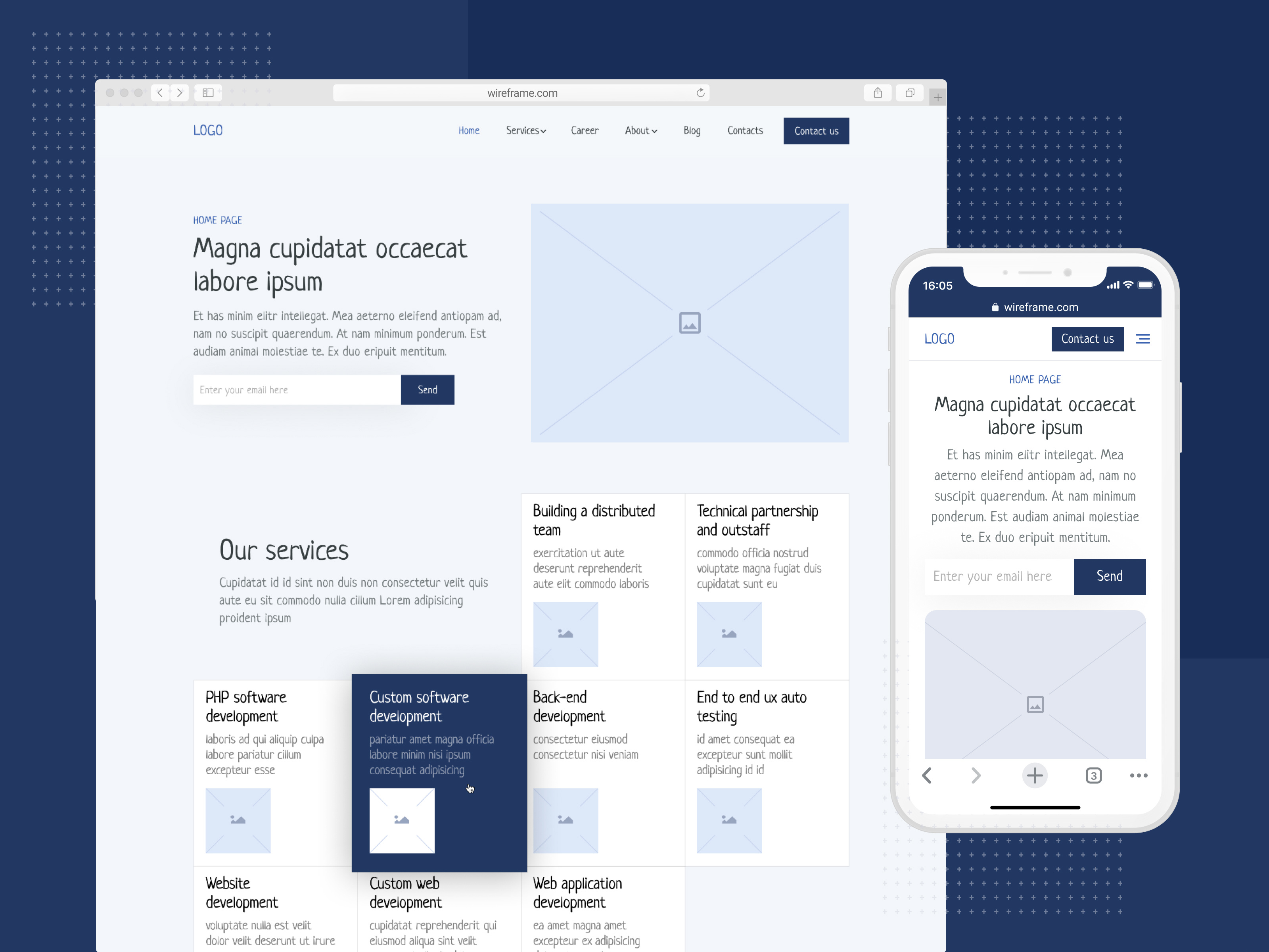 Wireframe Kit by Viktor Zhitomirskiy on Dribbble