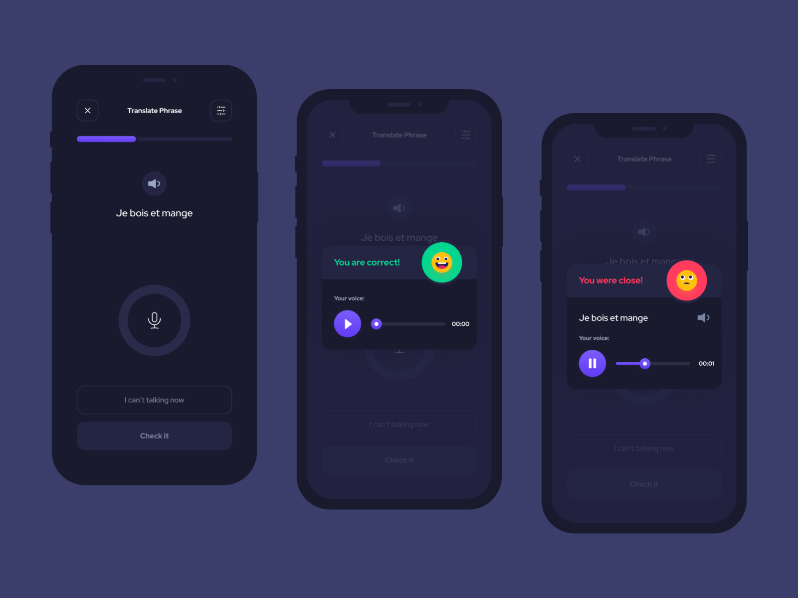 Language Learning App UI Kit by Emre Baştaş on Dribbble