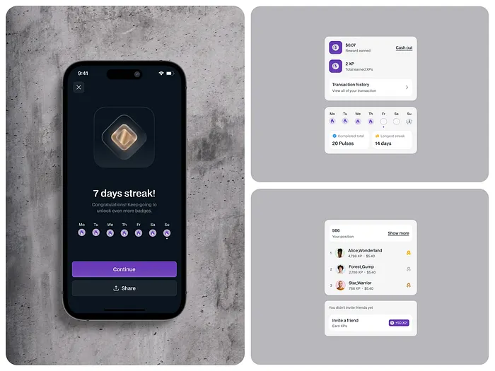 Browse thousands of Streak UI images for design inspiration | Dribbble