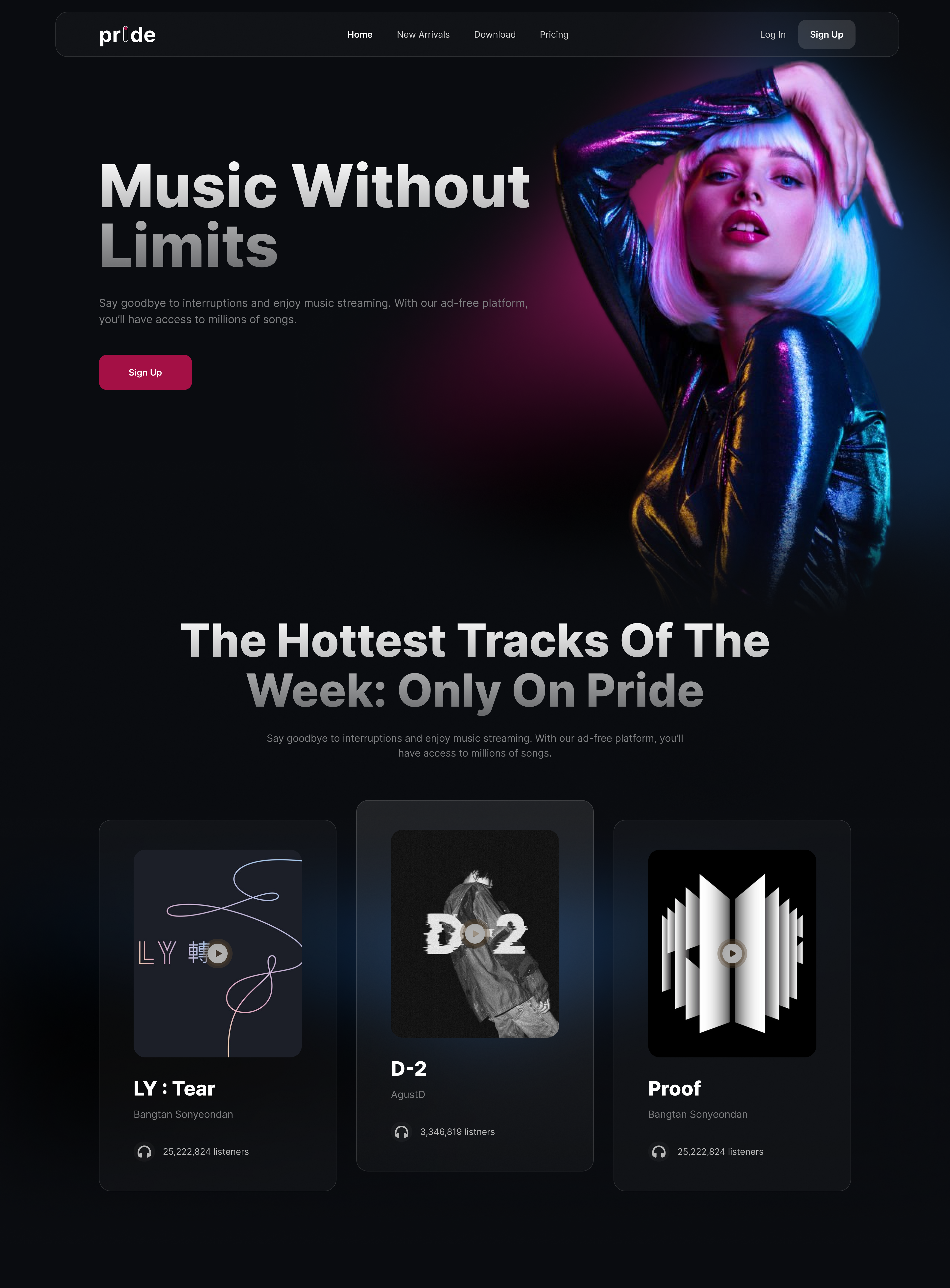 Browse thousands of Dark Mode Navbar images for design inspiration ...