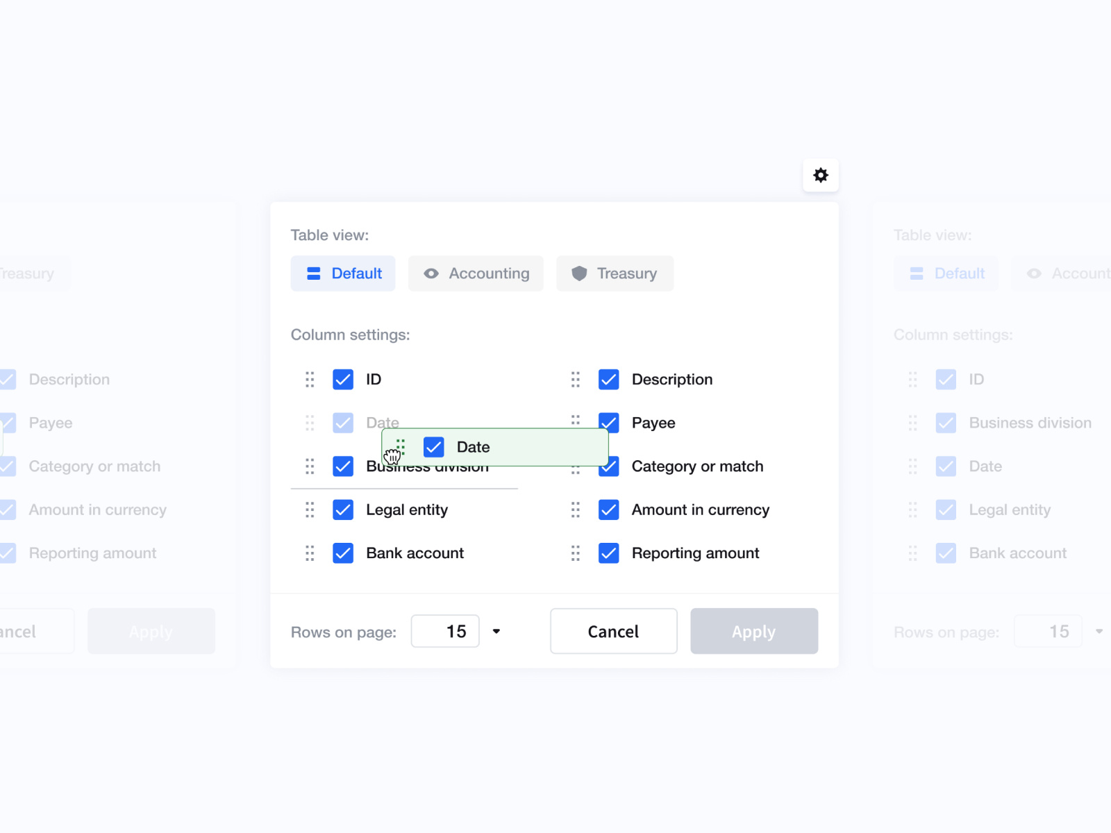 Table view - settings by Anna Podvoiska on Dribbble
