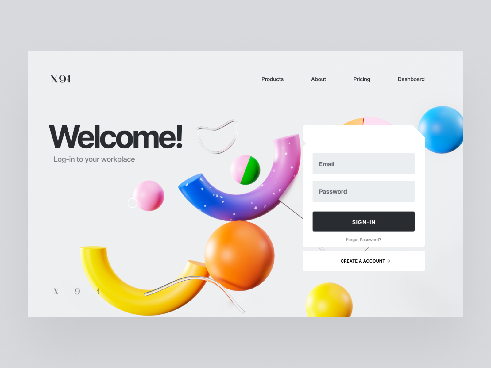 Sign-in Concept by Sajjad on Dribbble