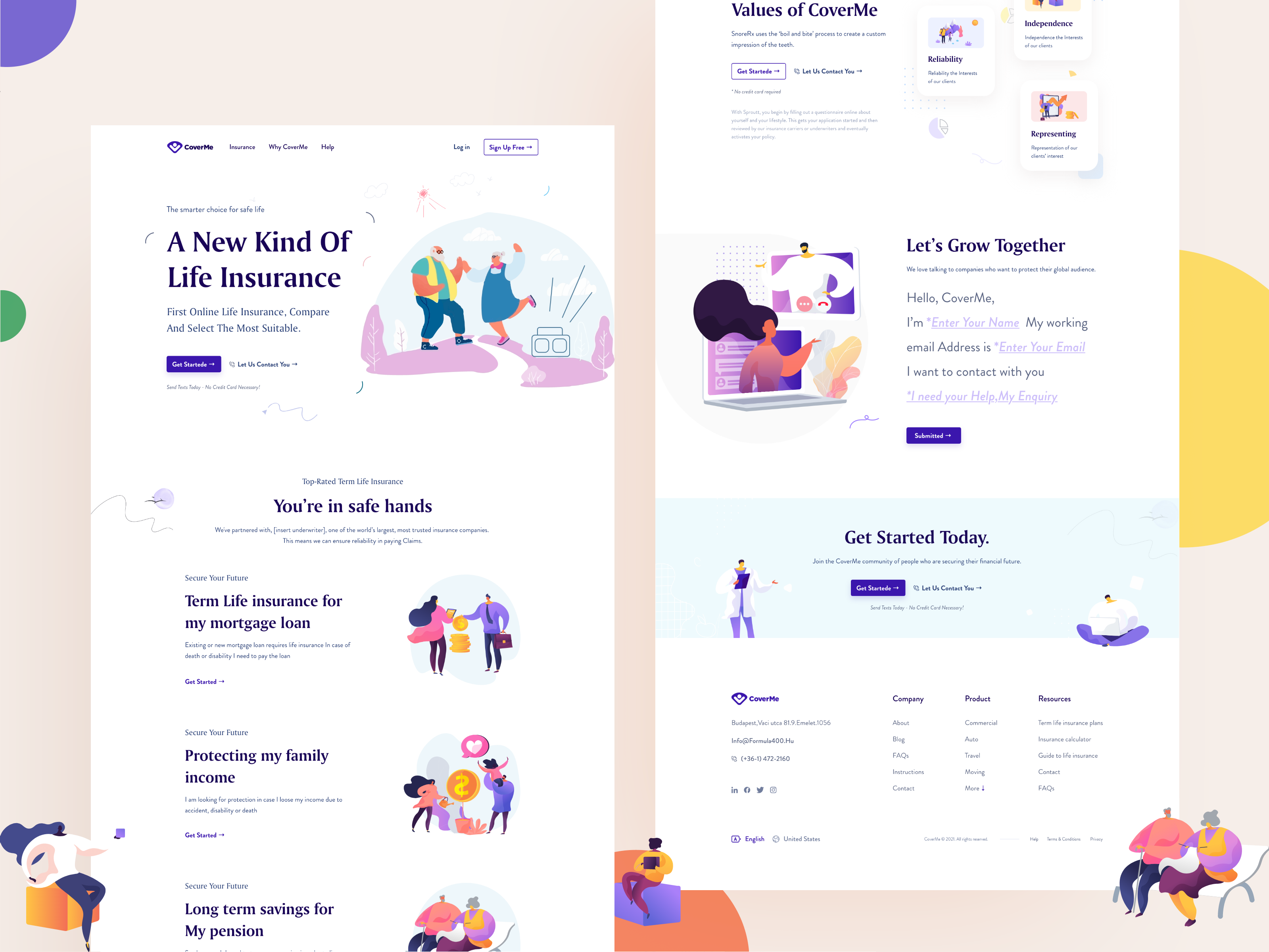 Life Insurance || Website by Anwar Hossain on Dribbble