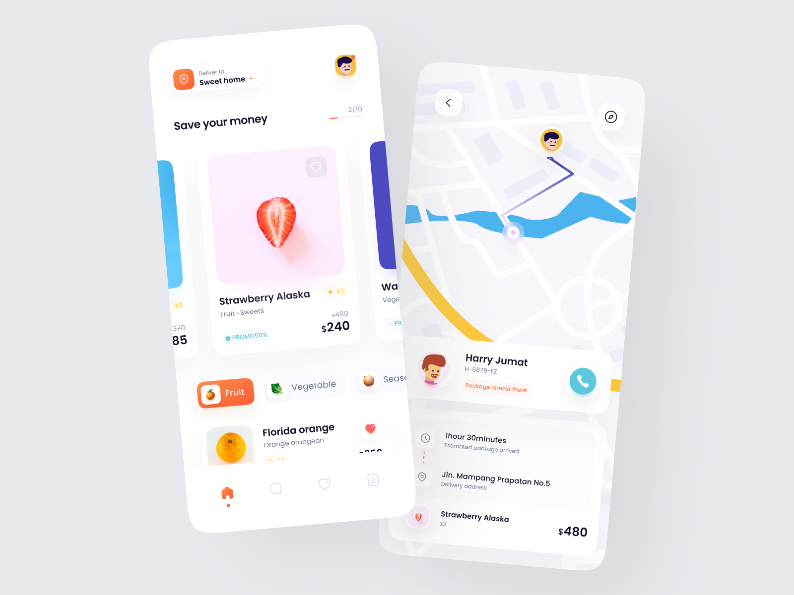 Food Delivery App by Risang Kuncoro ® on Dribbble