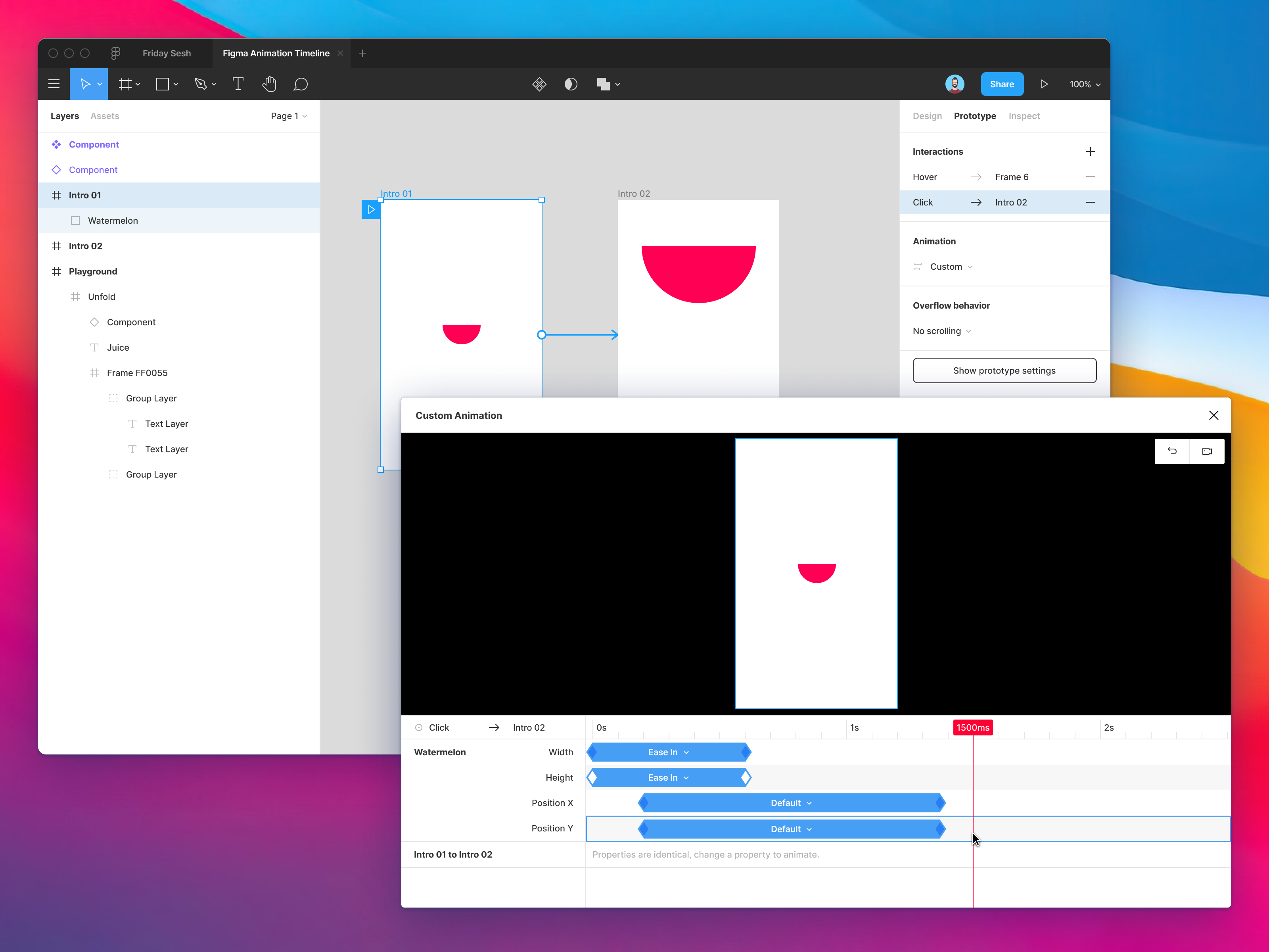 Figma Custom Animation Timeline by Phil Goodwin for Unfold on Dribbble