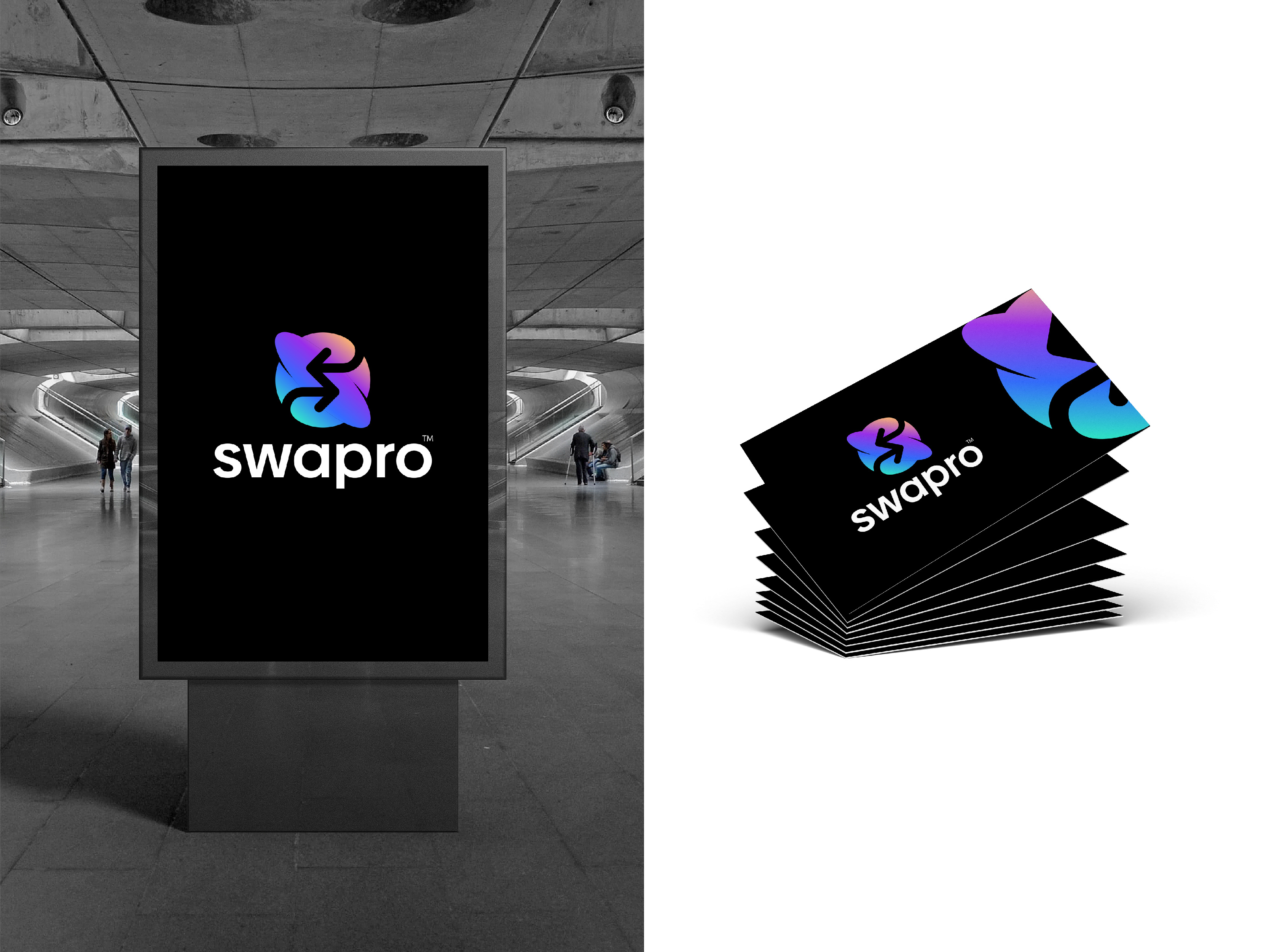 Swapro Logo Design | Modern Cryptocurrency Exchange Logomark by Sumon ...