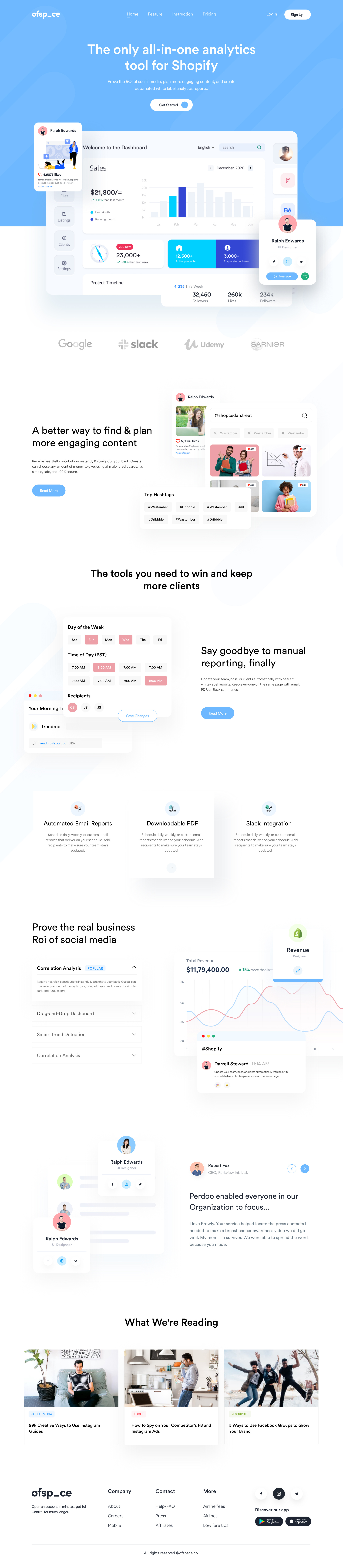Sass Landing UI by Ofspace UX/UI on Dribbble