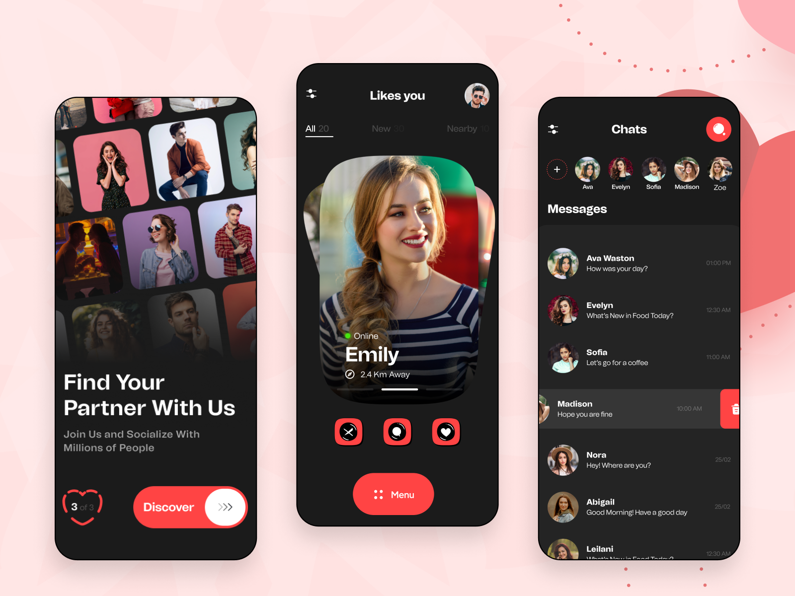 Best Dating App UI Design by Excellent Webworld on Dribbble