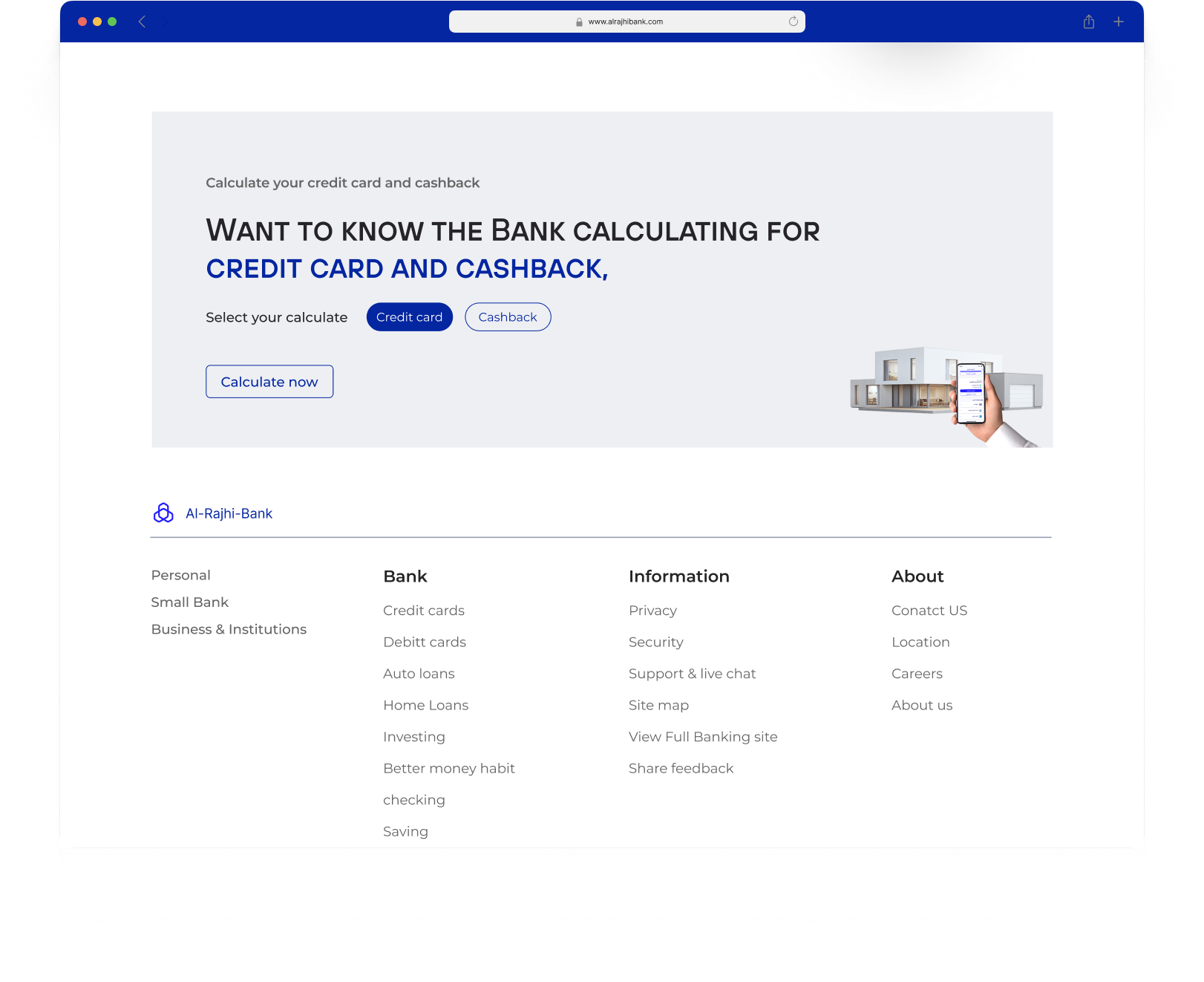 Al Rajhi Banking Website Redesign by Sahed Kawser on Dribbble