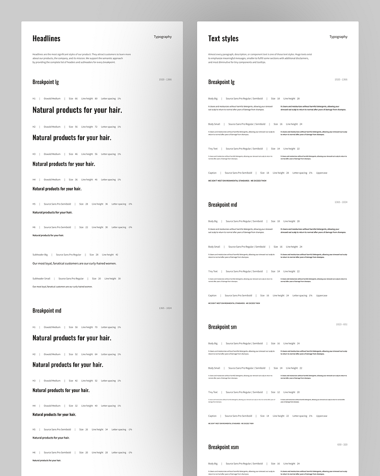 Colors and Typography for Web Design System by Daniel Wodziczka for Software Mansion on Dribbble