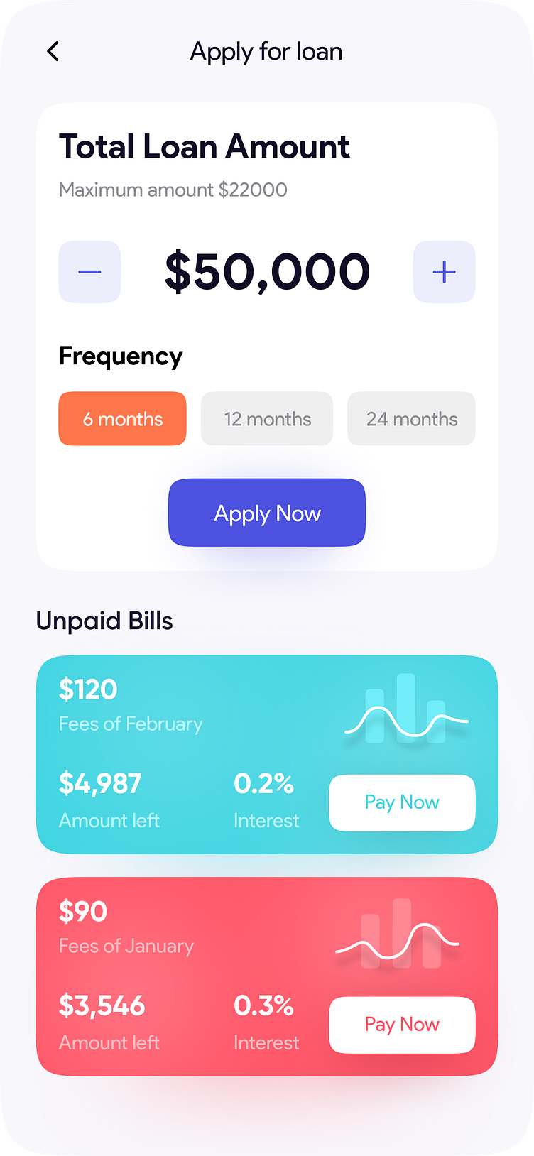 Loan App UI Exploration ️ by S. Datta 💯 on Dribbble
