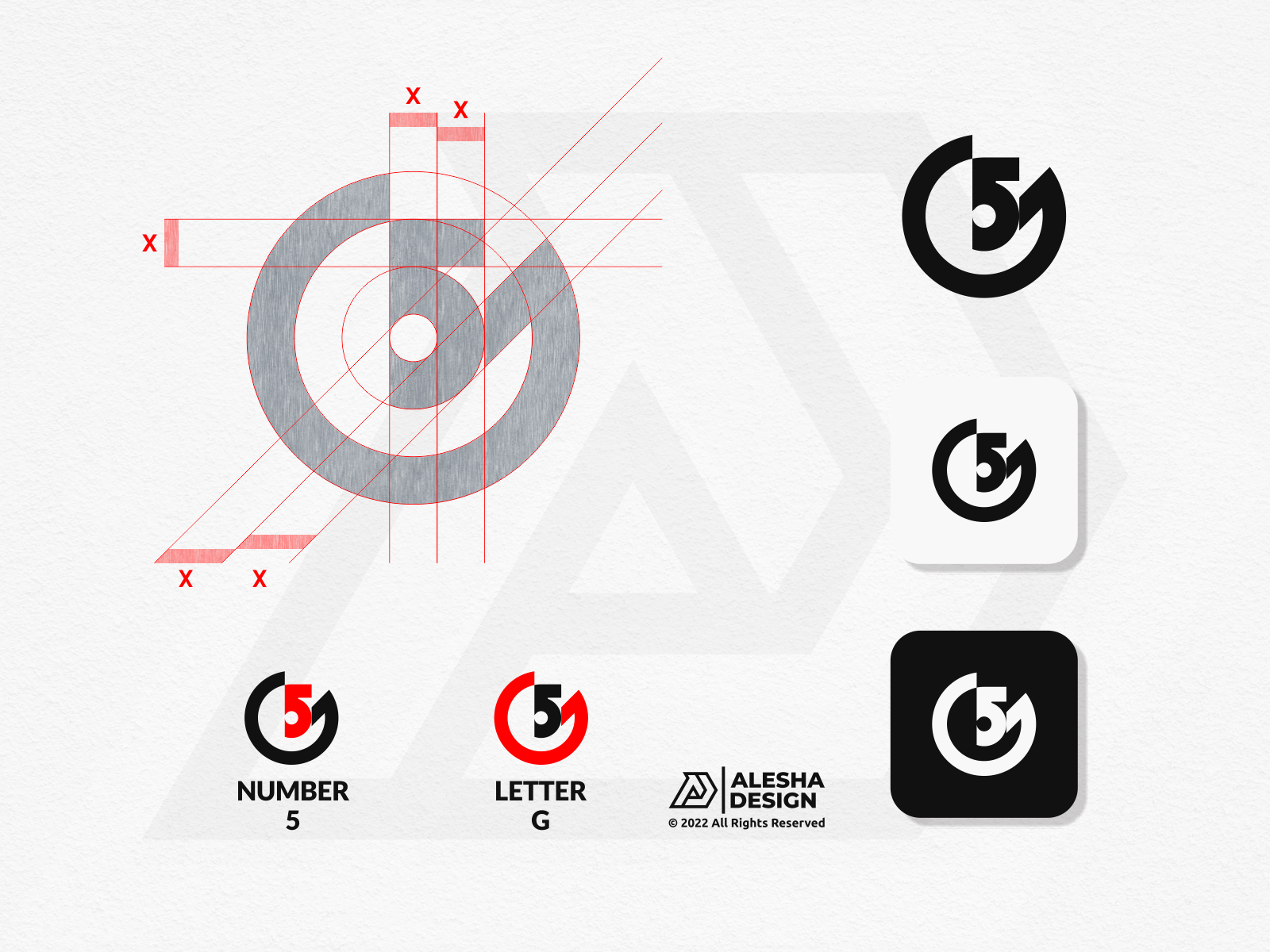 G5 or 5G Logo Design by alesha design on Dribbble