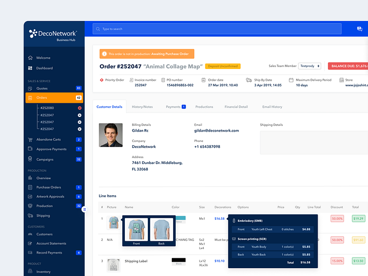 Deconetwork - Order detail by Bagus Fikri for Fikri Studio on Dribbble