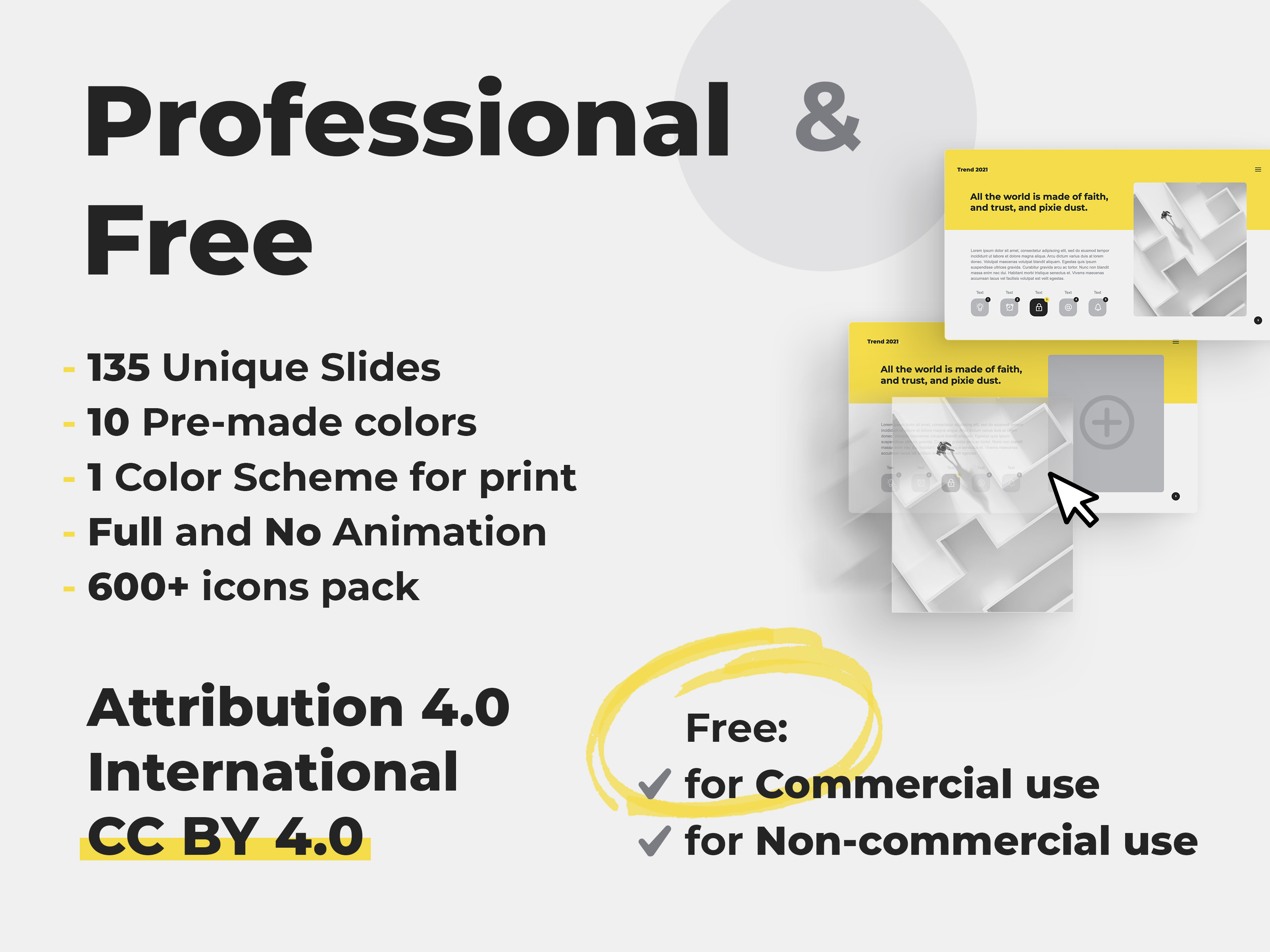"Trend 2021" Free PowerPoint template by hislide on Dribbble