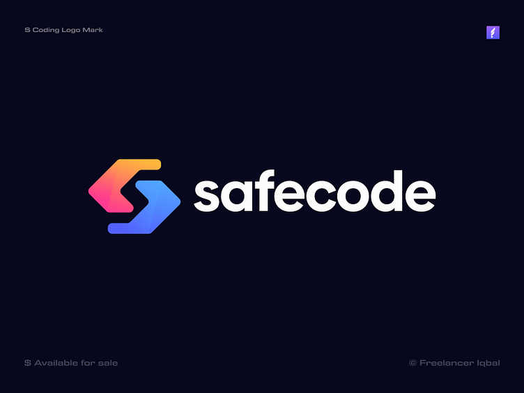 Letter S + Coding Logo Design Concept by Freelancer Iqbal | Logo ...