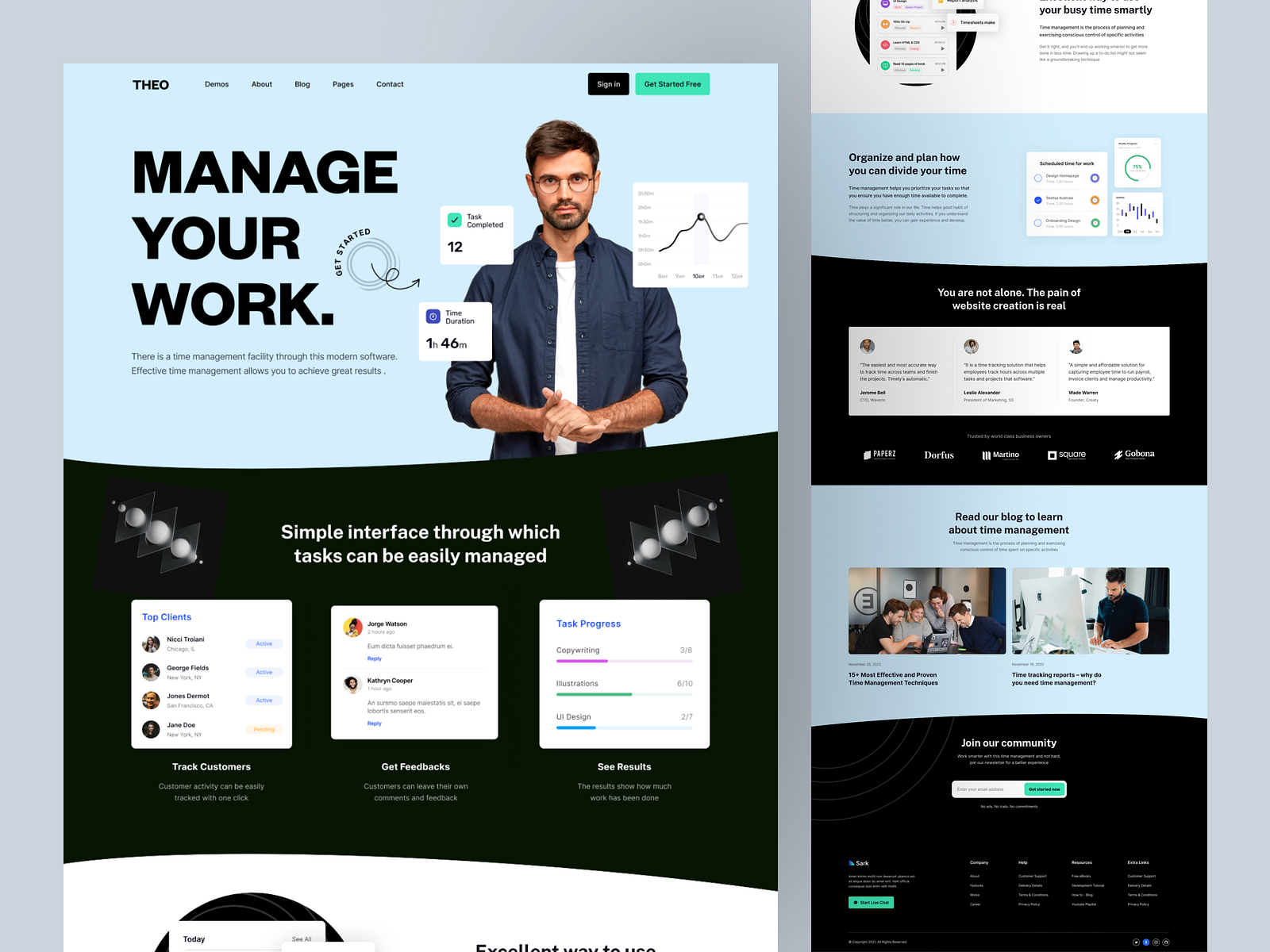 Task Management Website by Nishar Multani on Dribbble