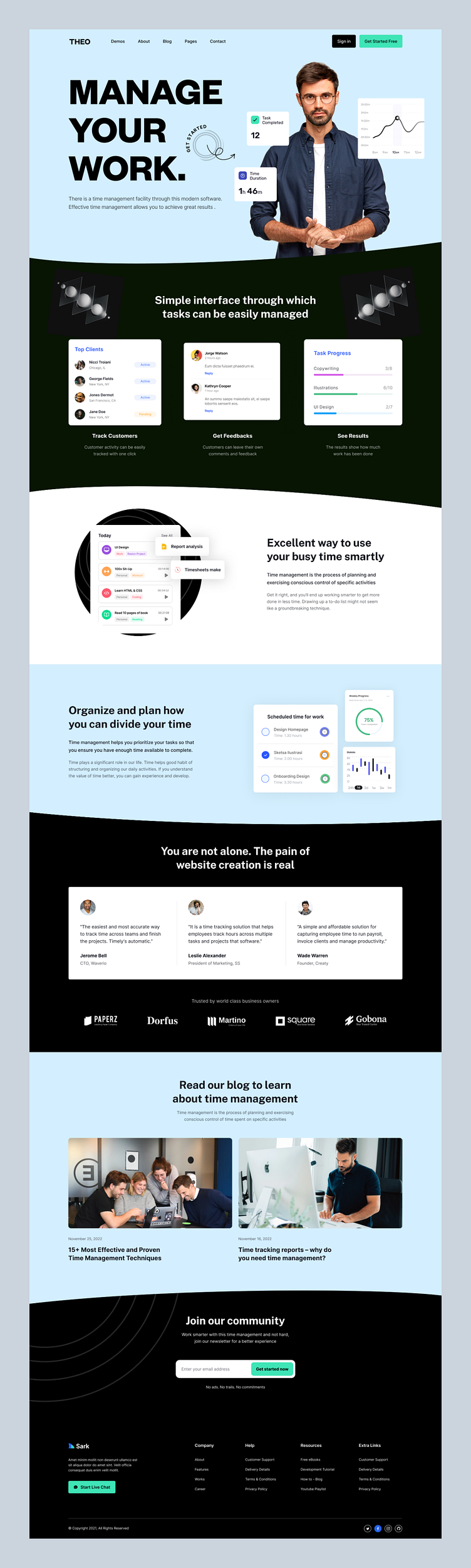 Task Management Website by Nishar Multani UX/UI Design on Dribbble