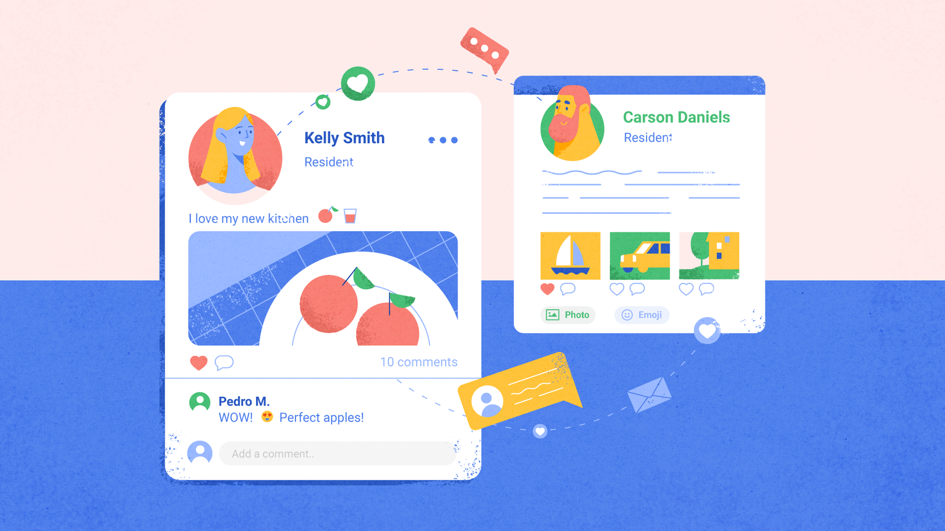 style frames for video explainer by Anna Yashina for Orizon: UI/UX ...