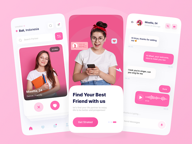 Dating App by Arya Wijaya Kusuma for Plainthing Studio on Dribbble Dating App by Arya Wijaya Kusuma for Plainthing Studio on Dribbble
