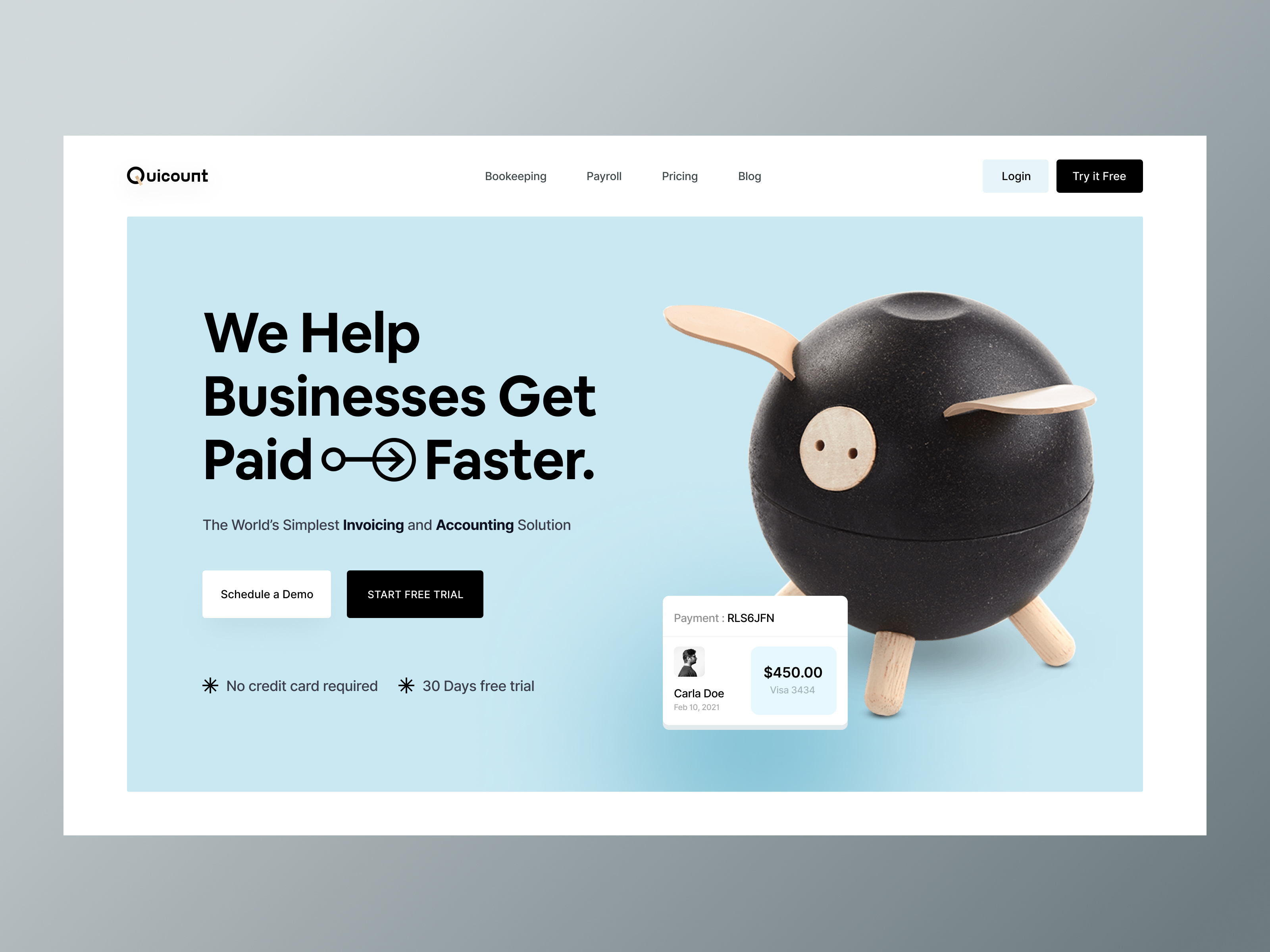 Invoicing & Accounting Header Design by Mehedi Titas for UIHUT - UI UX ...