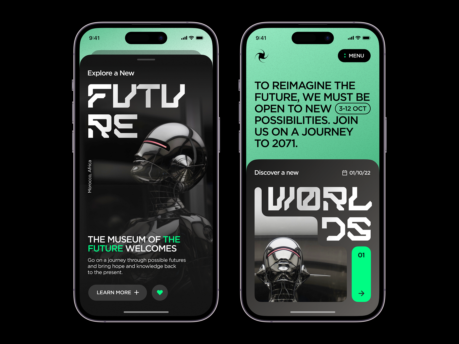 Museum Of The Future (App concept) by Lay – UX/UI and branding on Dribbble