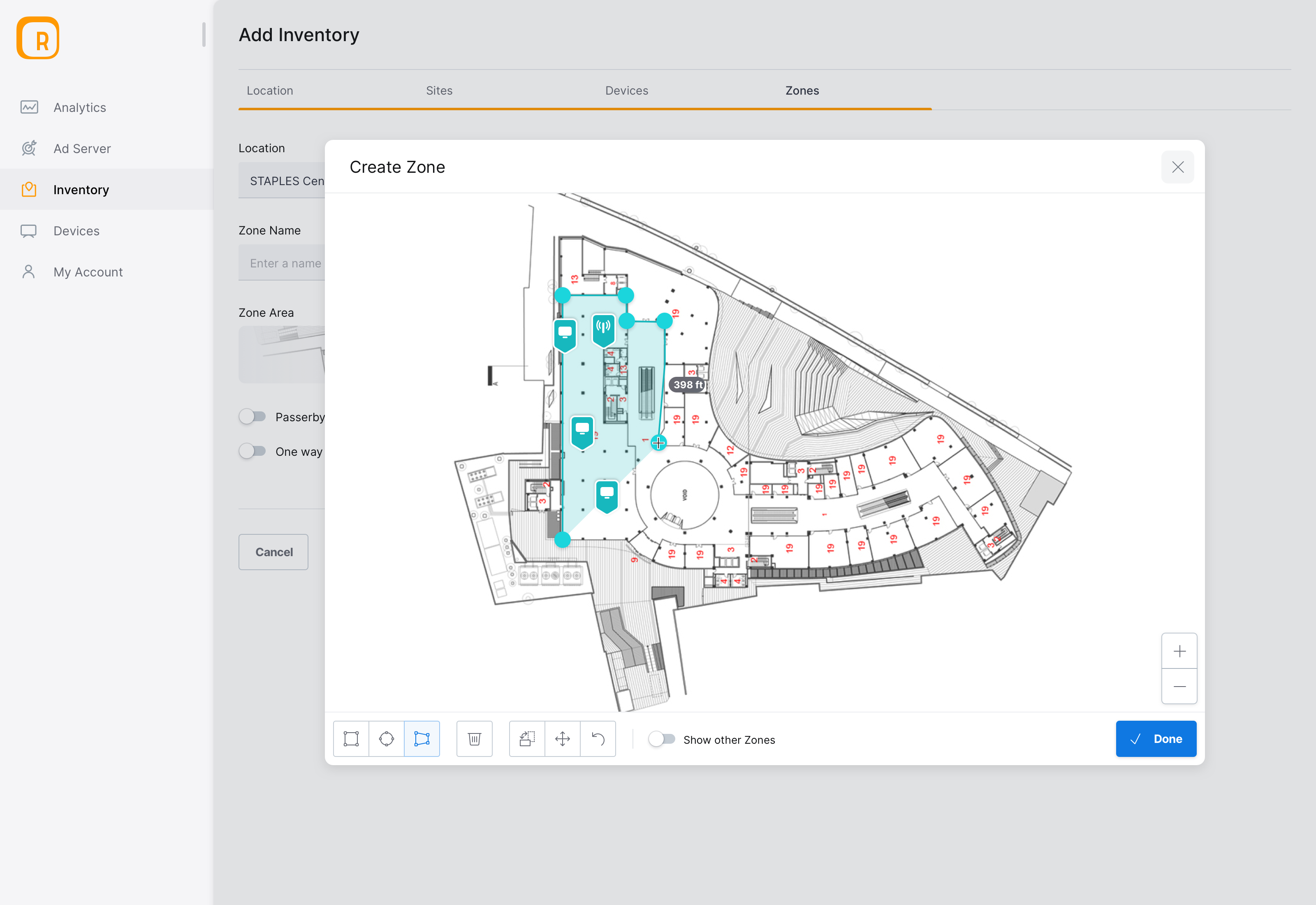 Zone Drawing Tool 📐 by Ivo Mynttinen on Dribbble
