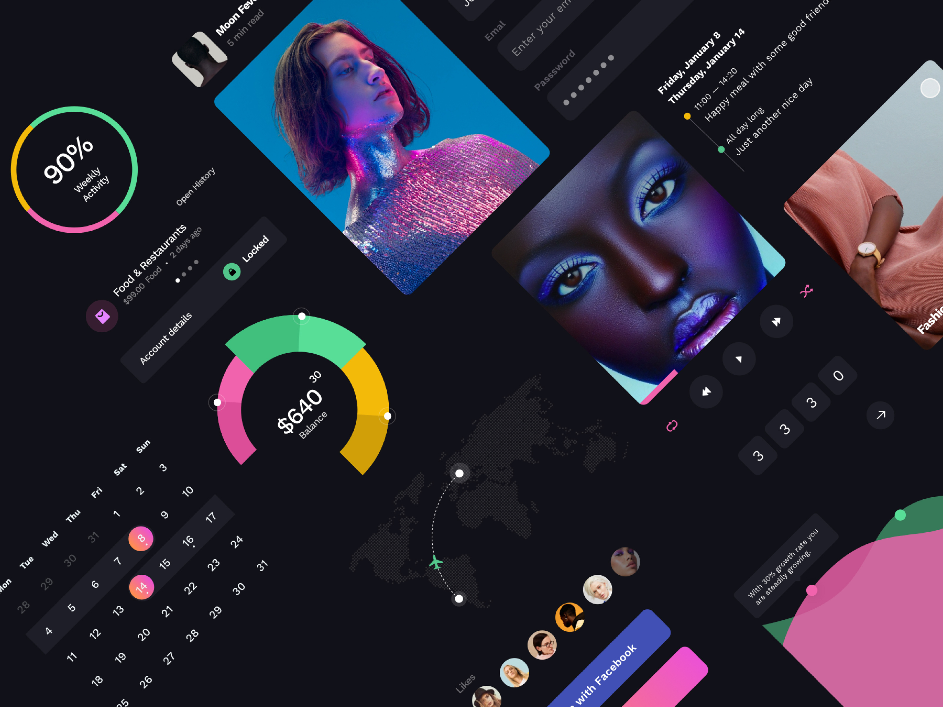 Bold UI Kit by Artur Mineev on Dribbble