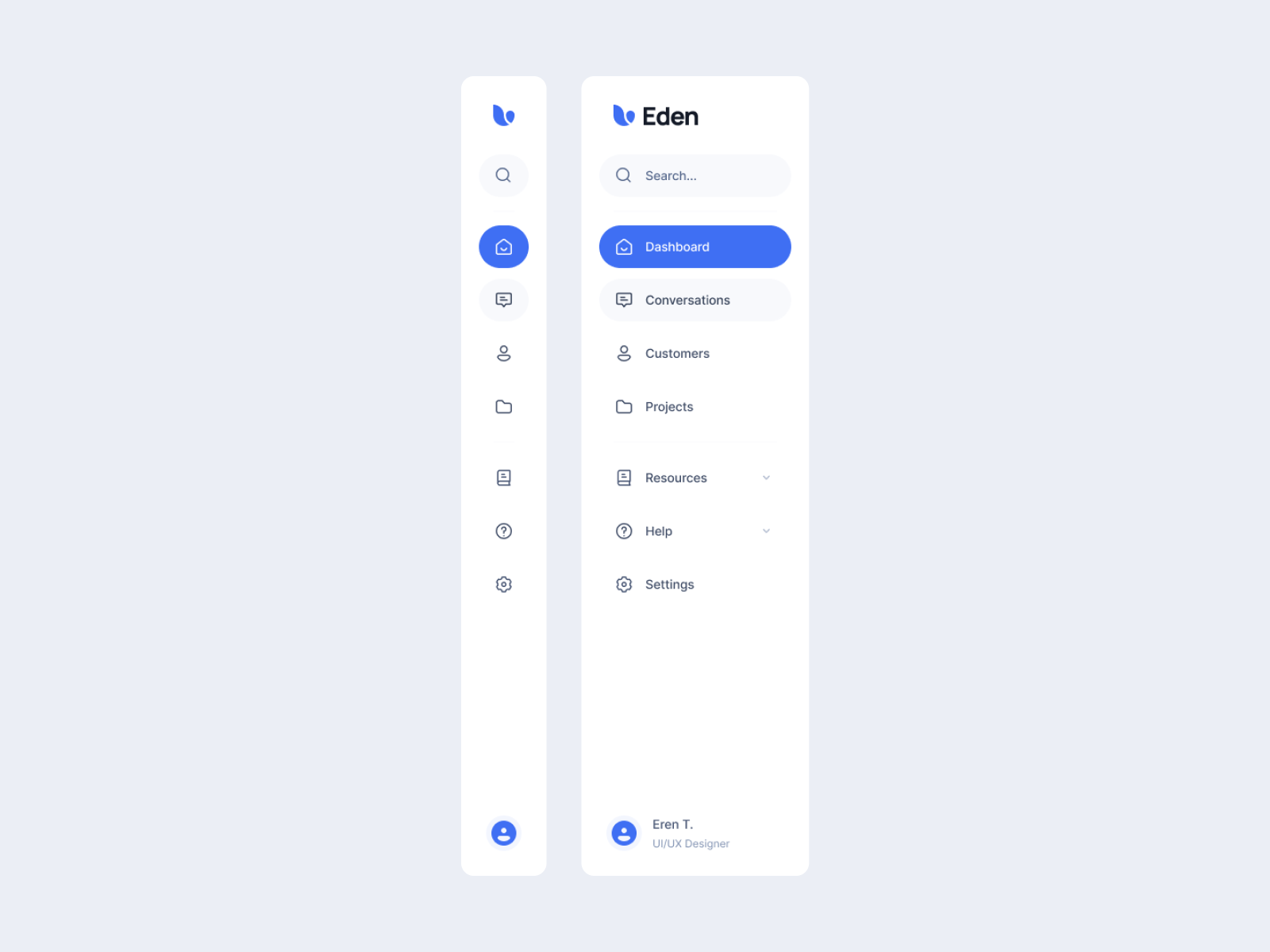 Dashboard: Sidebar Navigation by Eren on Dribbble