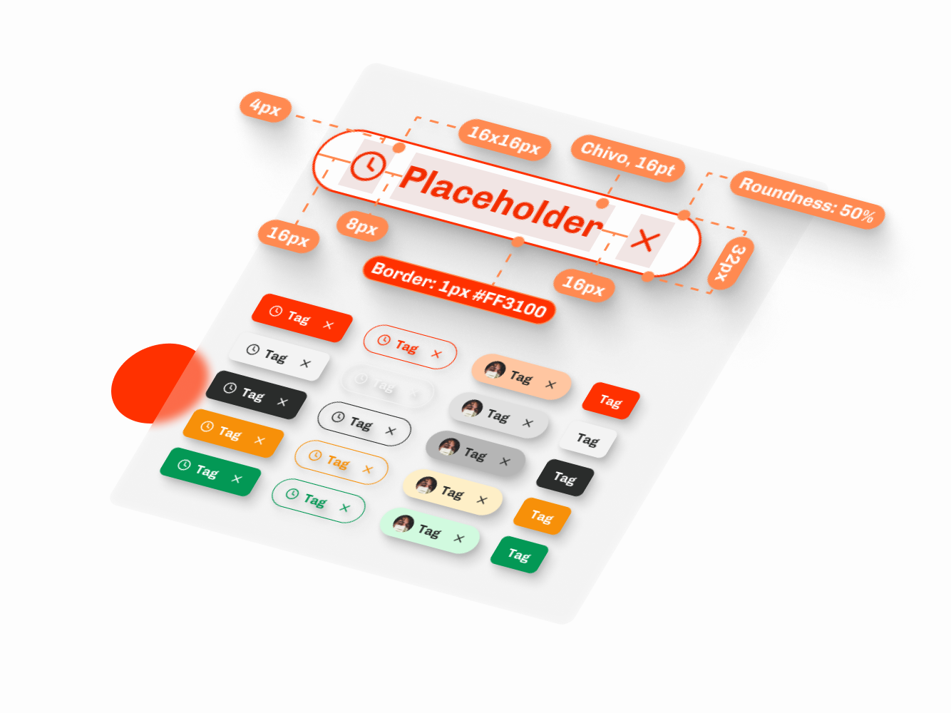 Single UI - Tags by devmethink on Dribbble