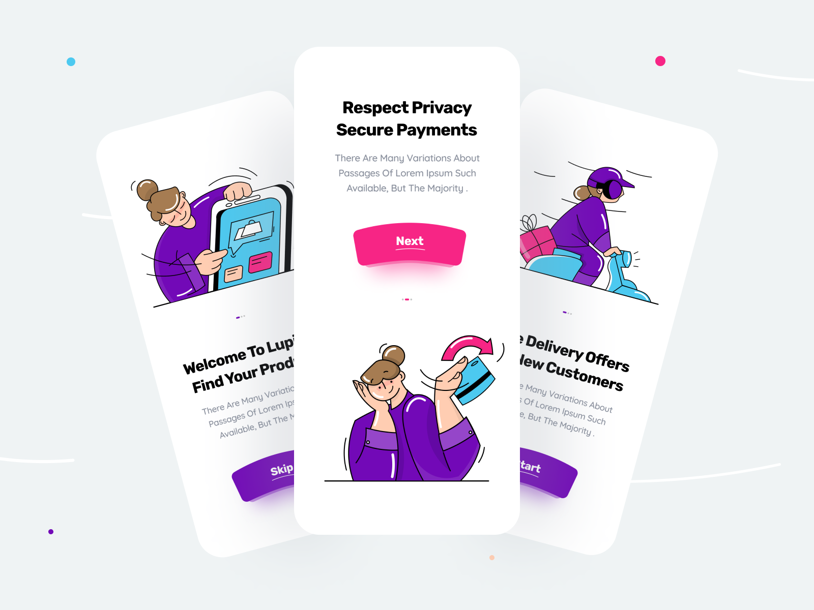 Onboarding Screen by Mohamad Azizi for Lupinus Design on Dribbble