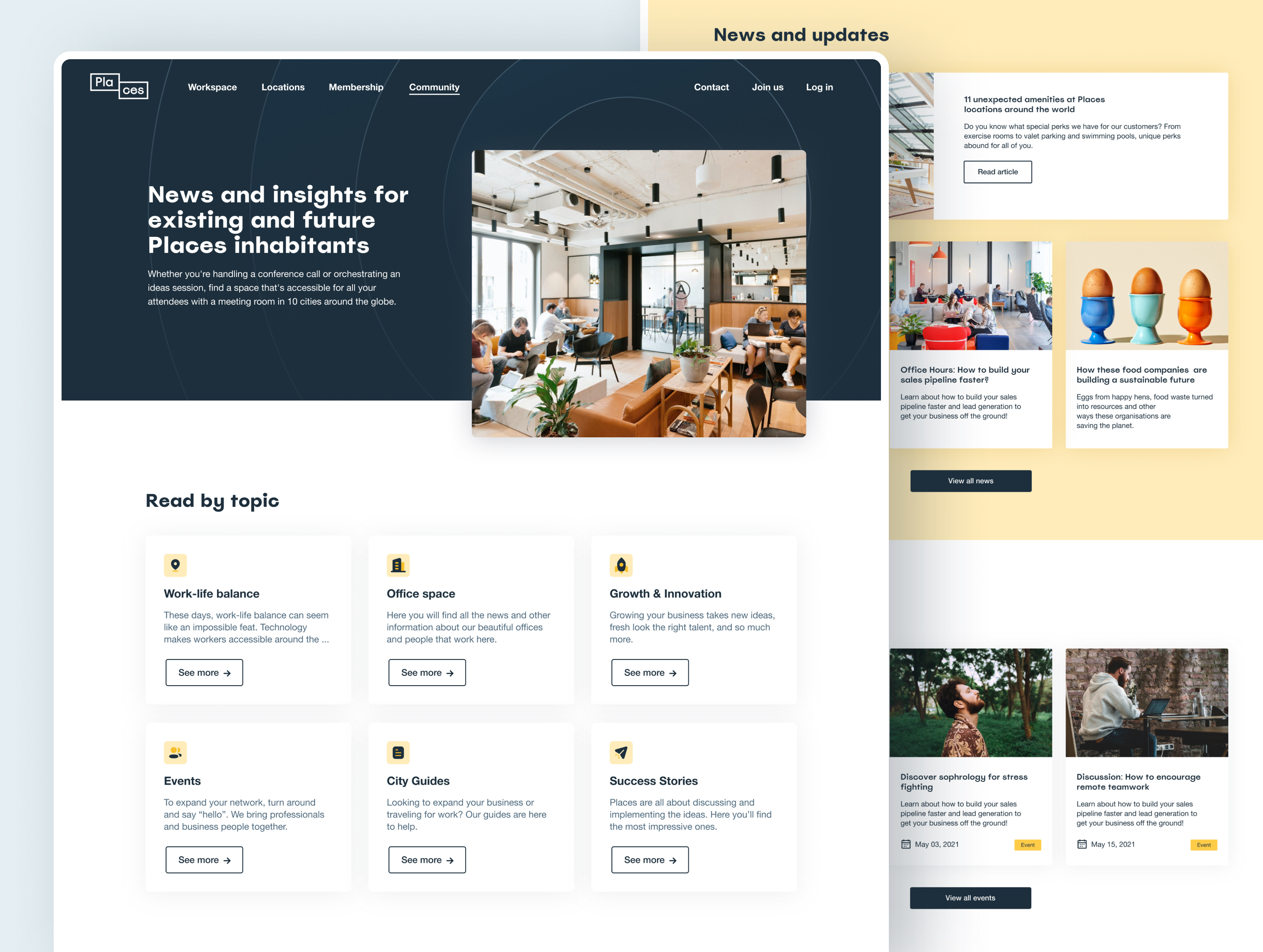 Places – Blog by Maria Brilkova for Unikorns® on Dribbble