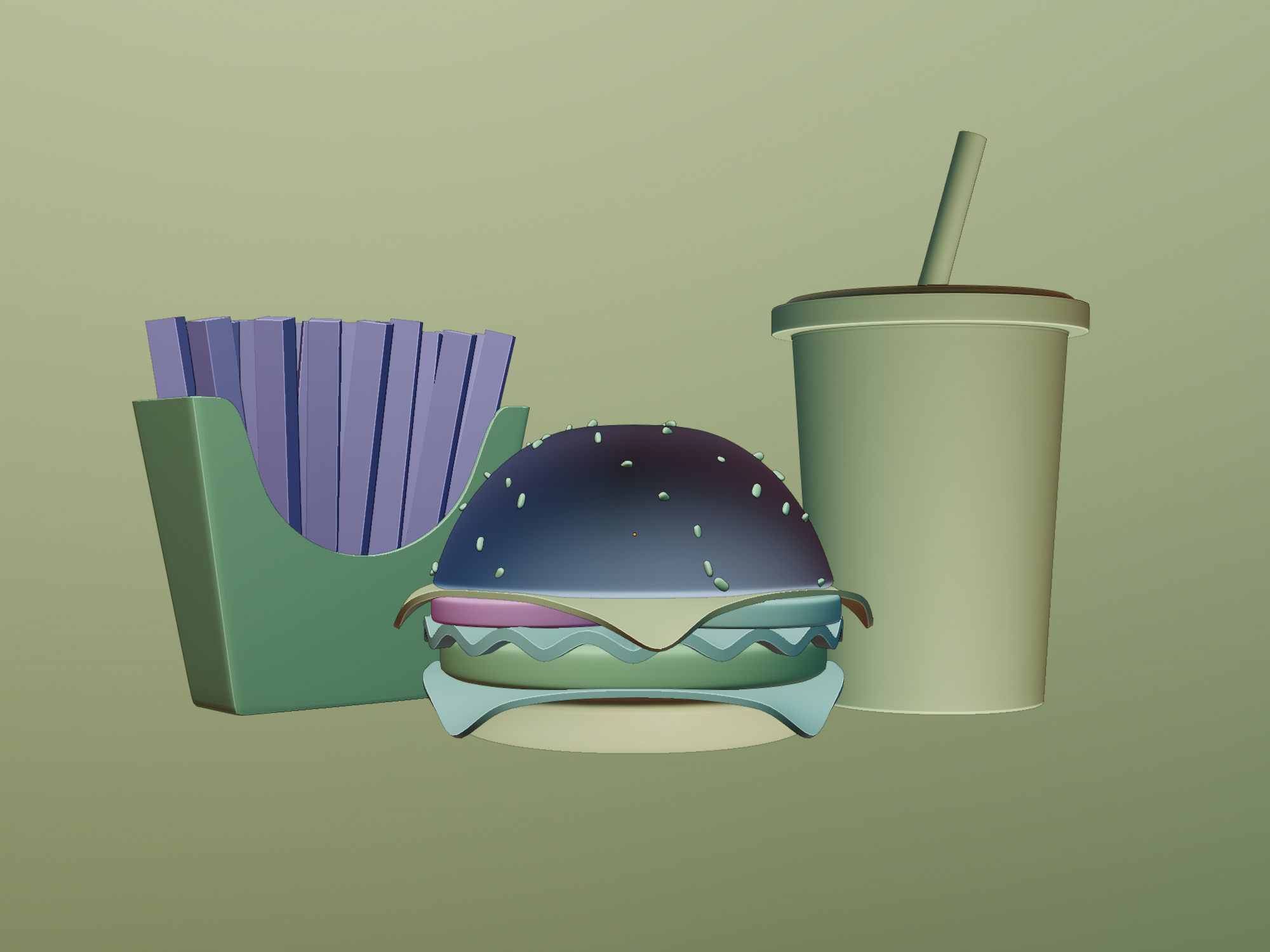 3D Illustration - Fast Food Pop-up UI Design by M Wildan Cahya Syarief ...