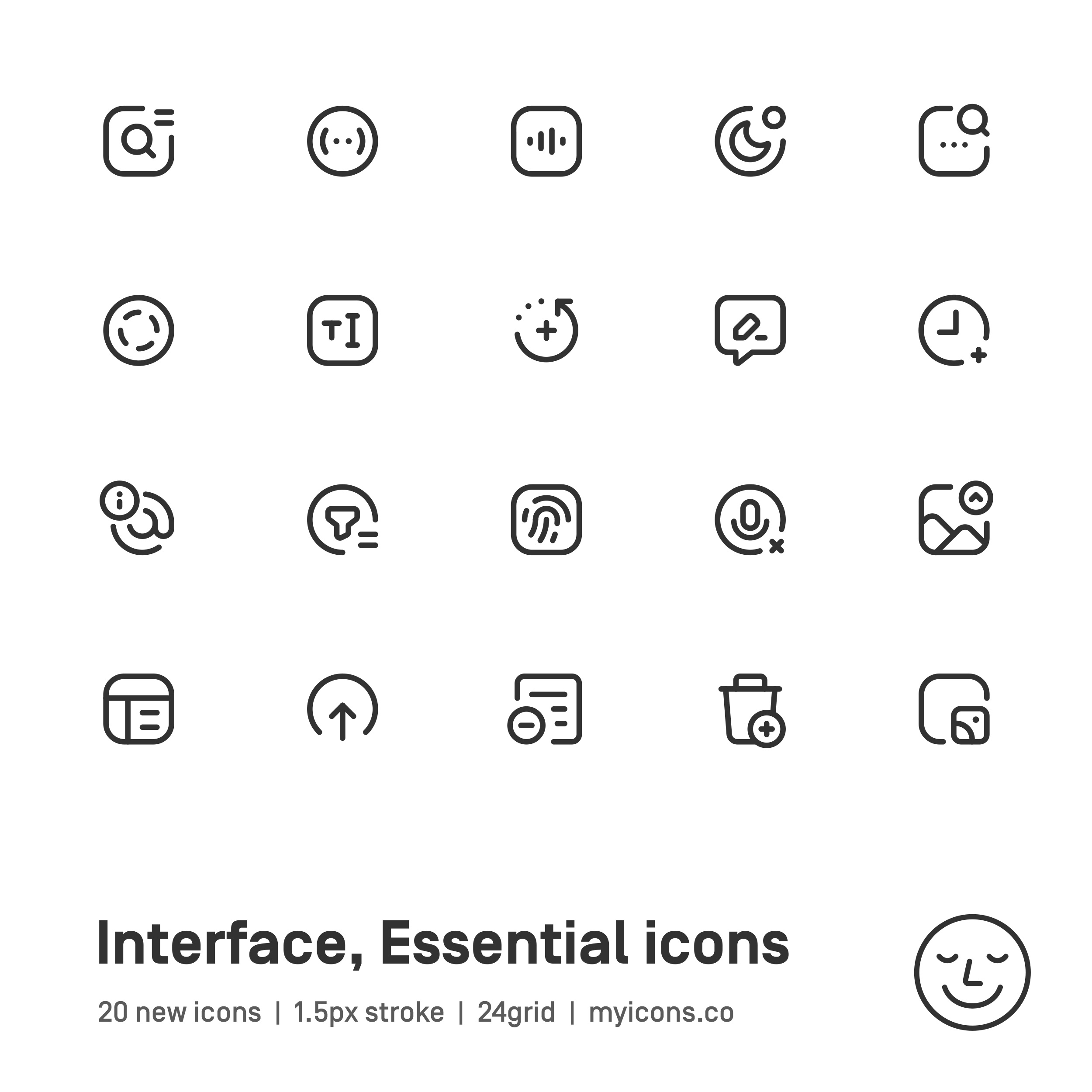 Myicons — Interface, Essential, Ui vector line icons pack by Myicons on ...