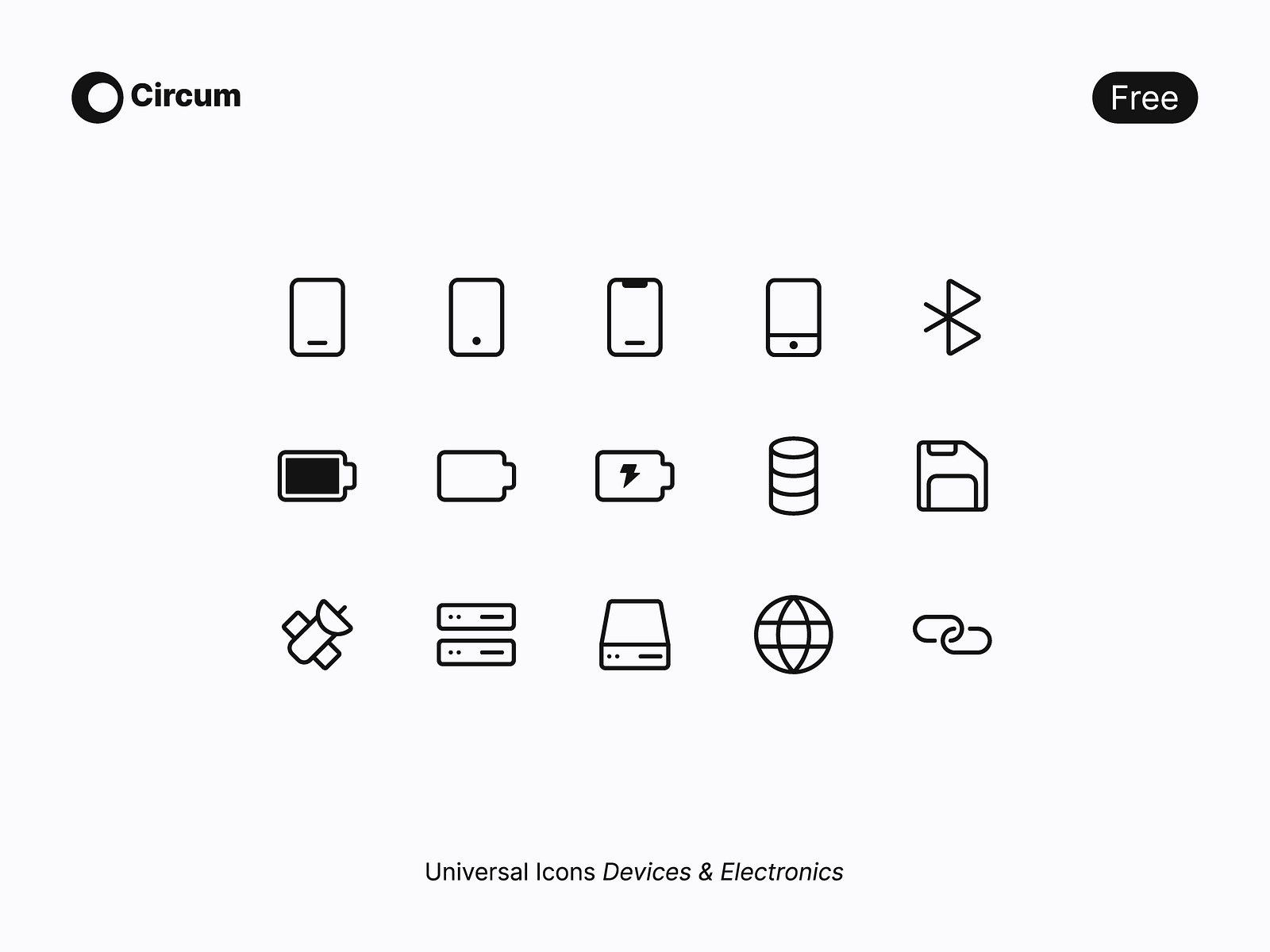 Circum Icons | Devices & Electronics by Roxanne on Dribbble