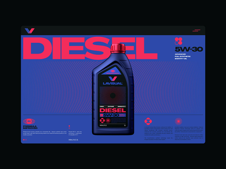 LVI Identity Diesel UI Concept by Matt Romo for La Visual on Dribbble