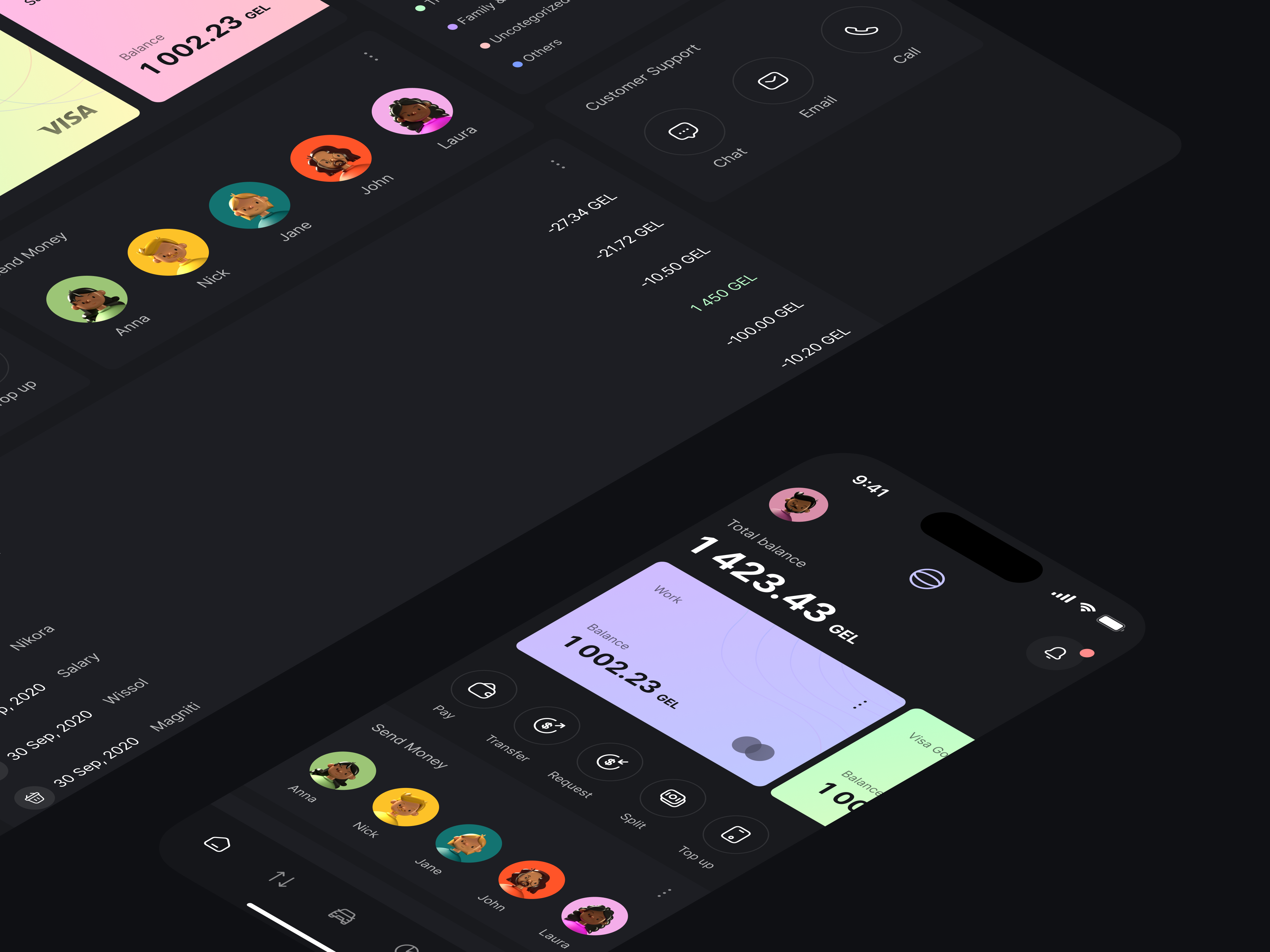 Dbank - Fresh approach to online banking by Beka Tsintsadze on Dribbble