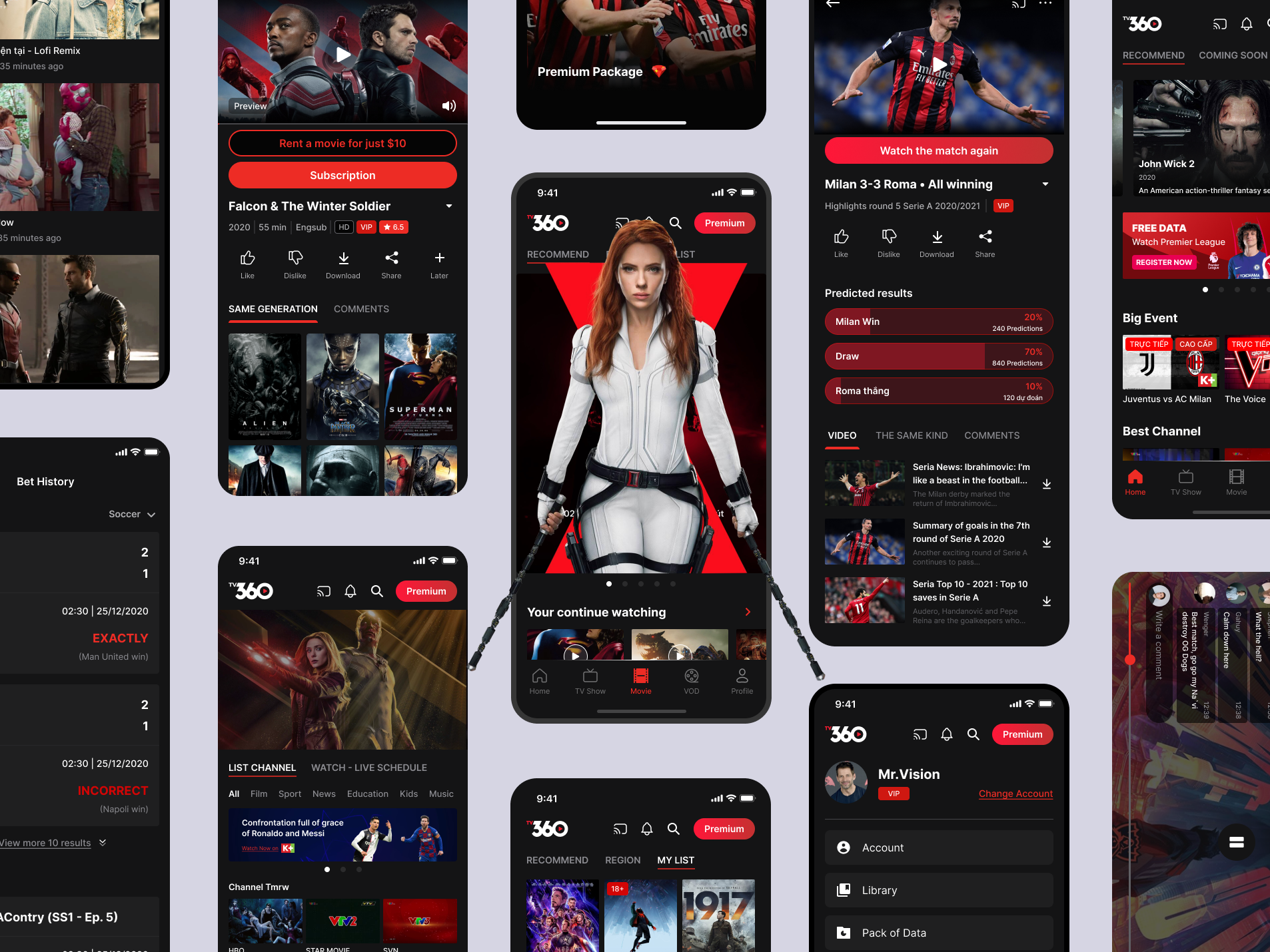 TV360 - Mobile App by tmrw. on Dribbble