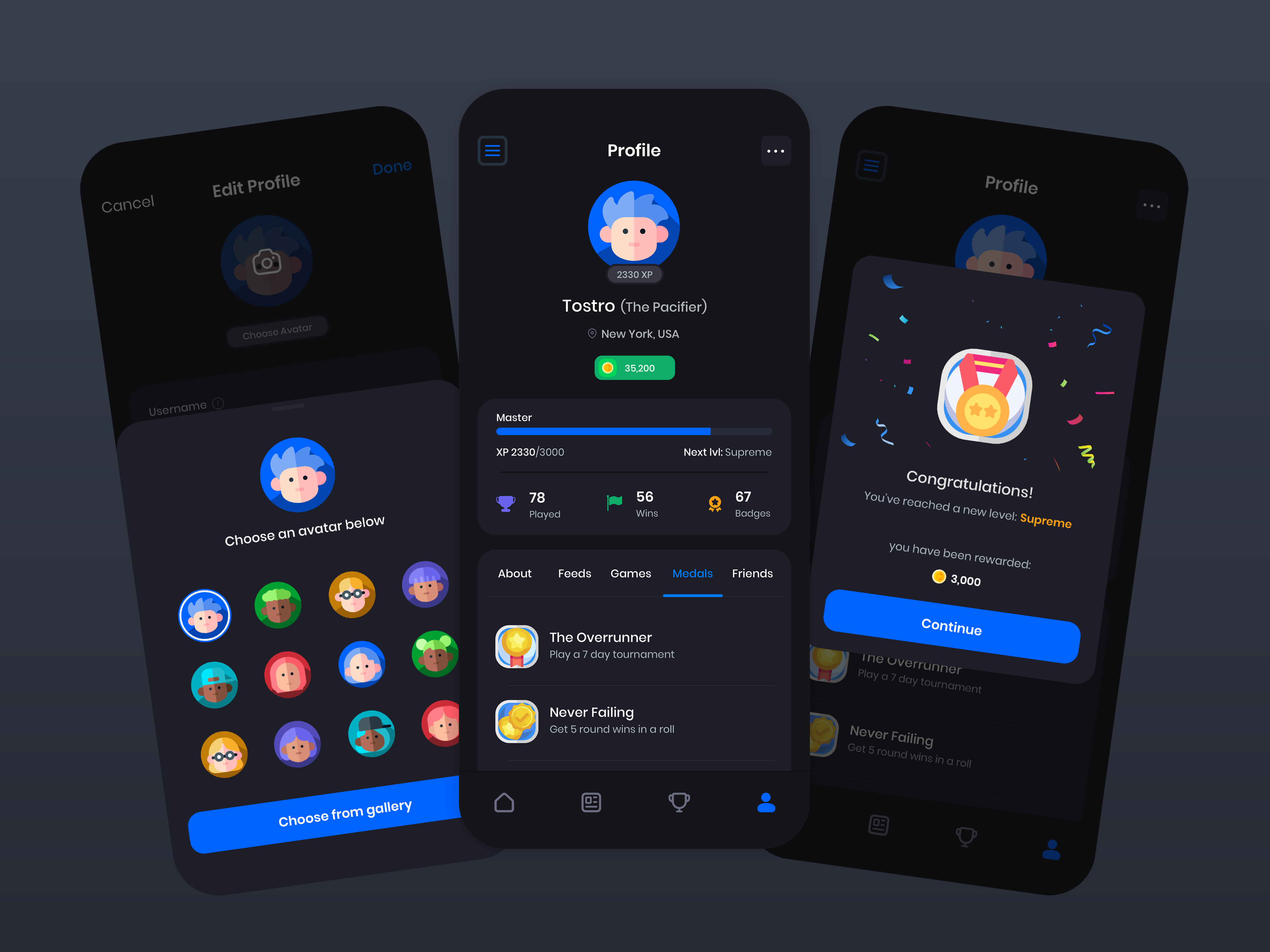 Tourena - Tournament App UI Kit by Tosan Okegbe on Dribbble